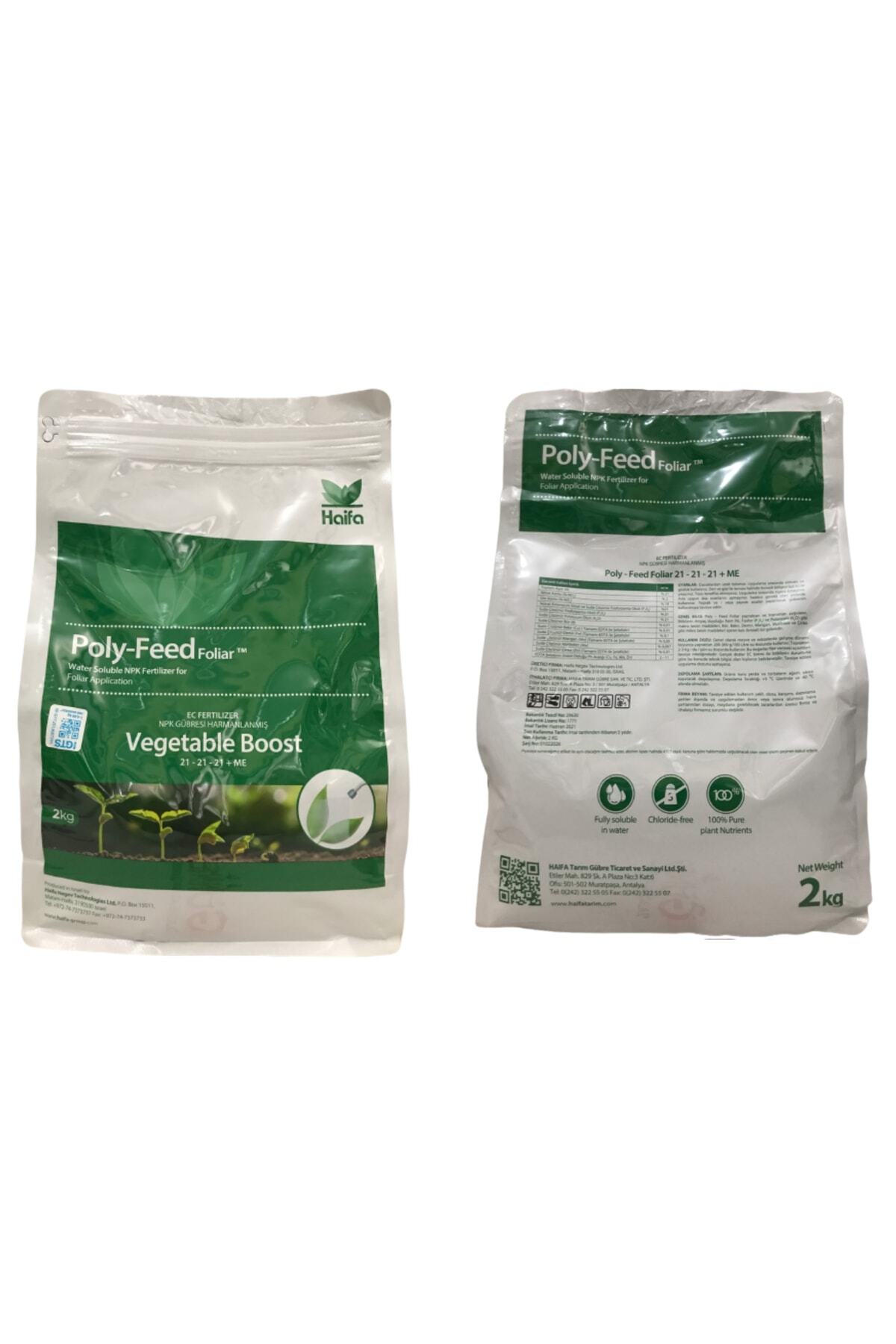 Haifa Poly Feed 21-21-21 Me Dengeli Gübre 2 Kg Gelişim Arttırma,verim ...