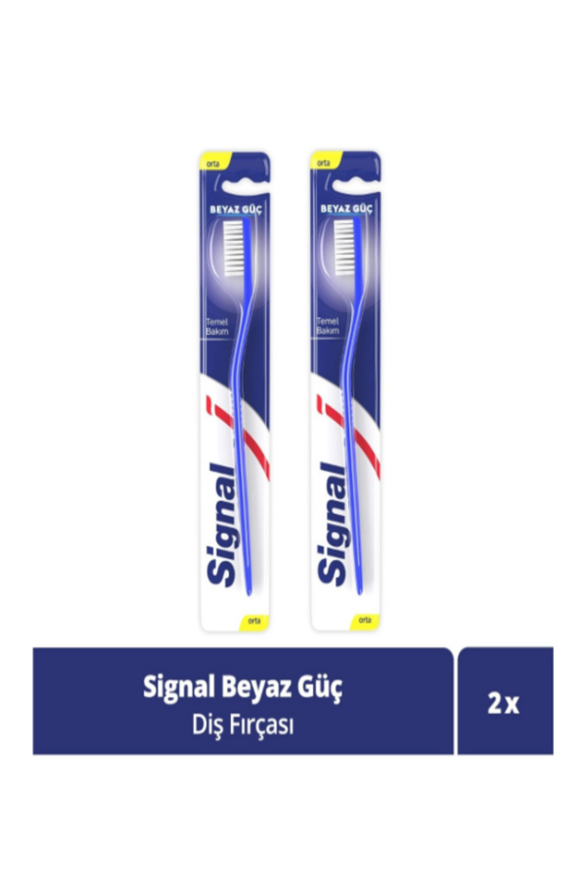 Unilever SİGNAL BEYAZ GÜÇ TEMEL BAKIM DİŞ FIRÇASI 2 ADET - Fiyatı ...