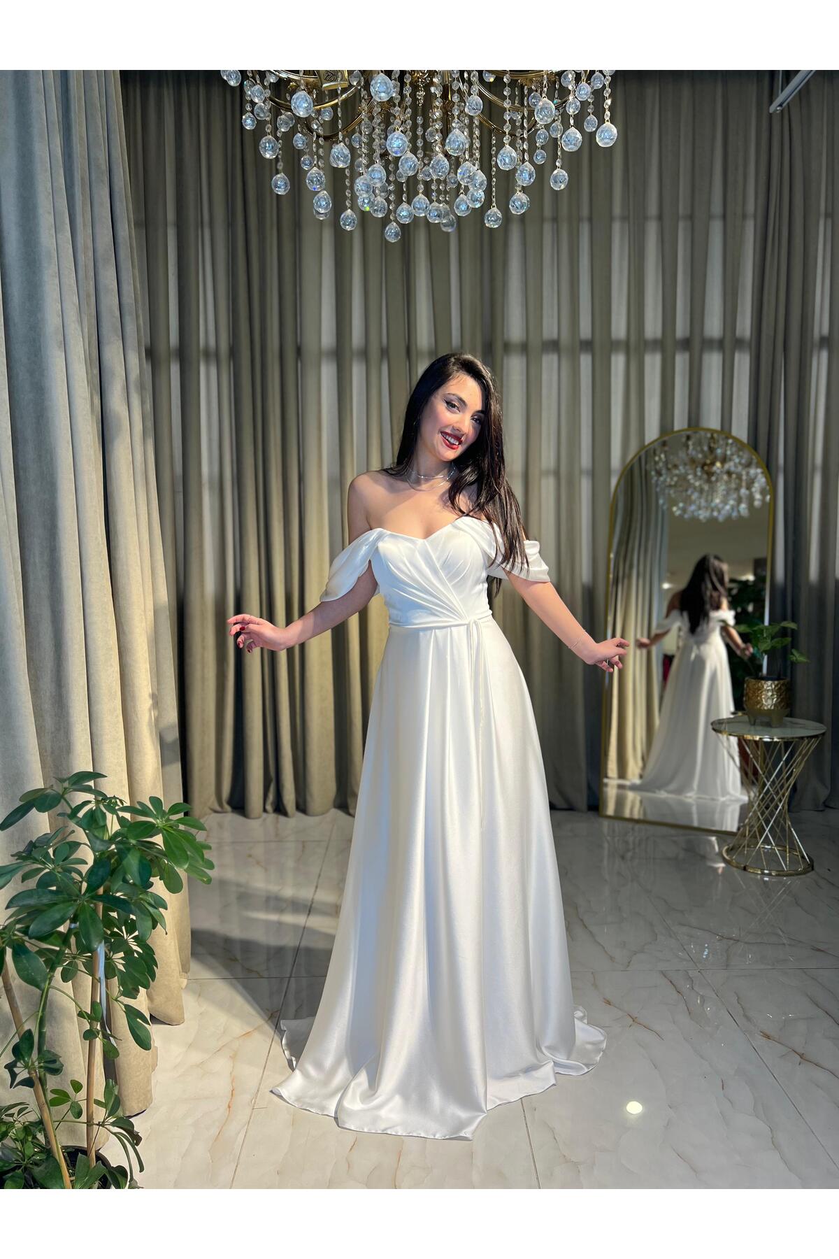bm atelier Abiye Elbise Nikah Nişan Söz İsteme Elbisesi Fiyatı ...