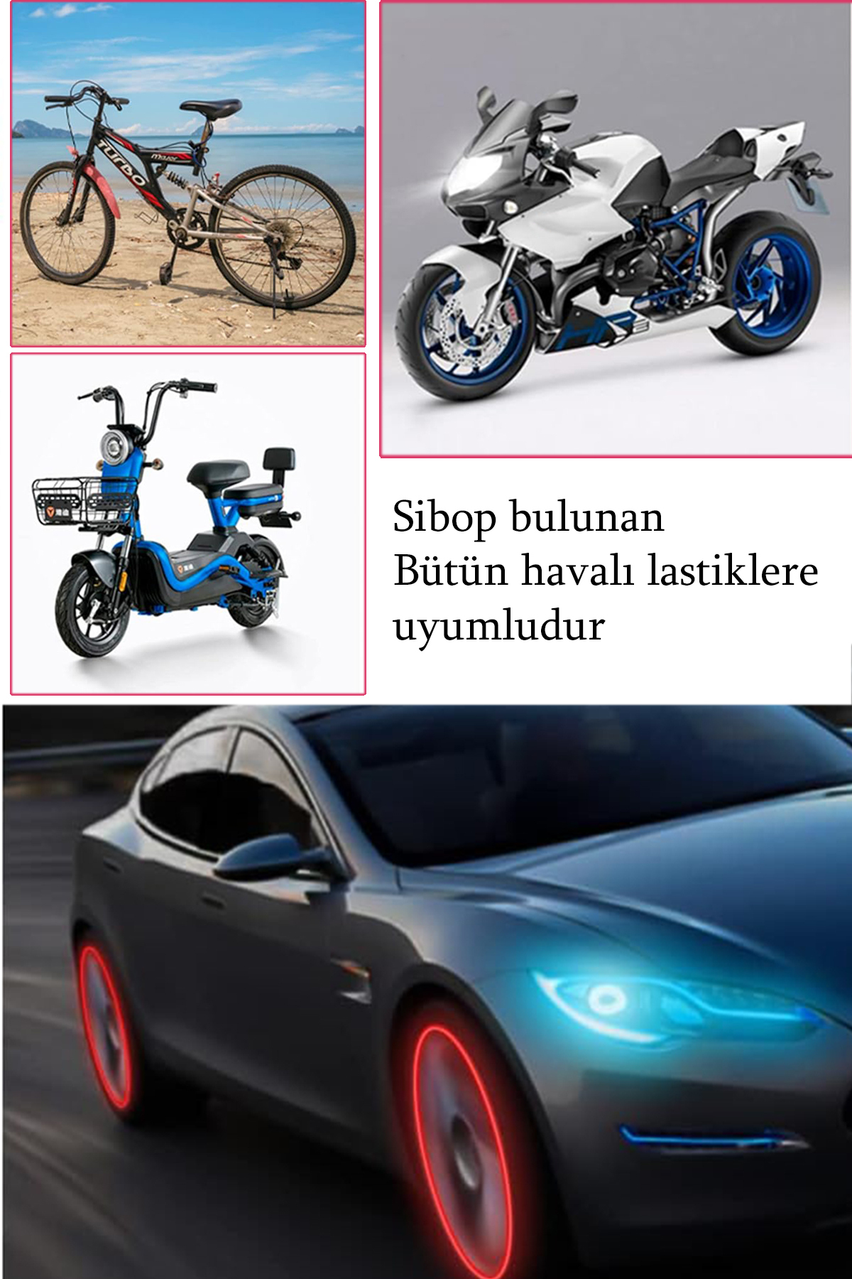 CARNIVAL LAND Motorsiklet Sibop Kapağı Fosforlu Kırmızı Sibob Kapagı ...