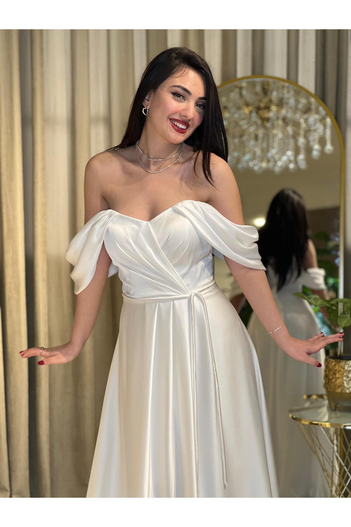 bm atelier Abiye Elbise Nikah Nişan Söz İsteme Elbisesi Fiyatı ...