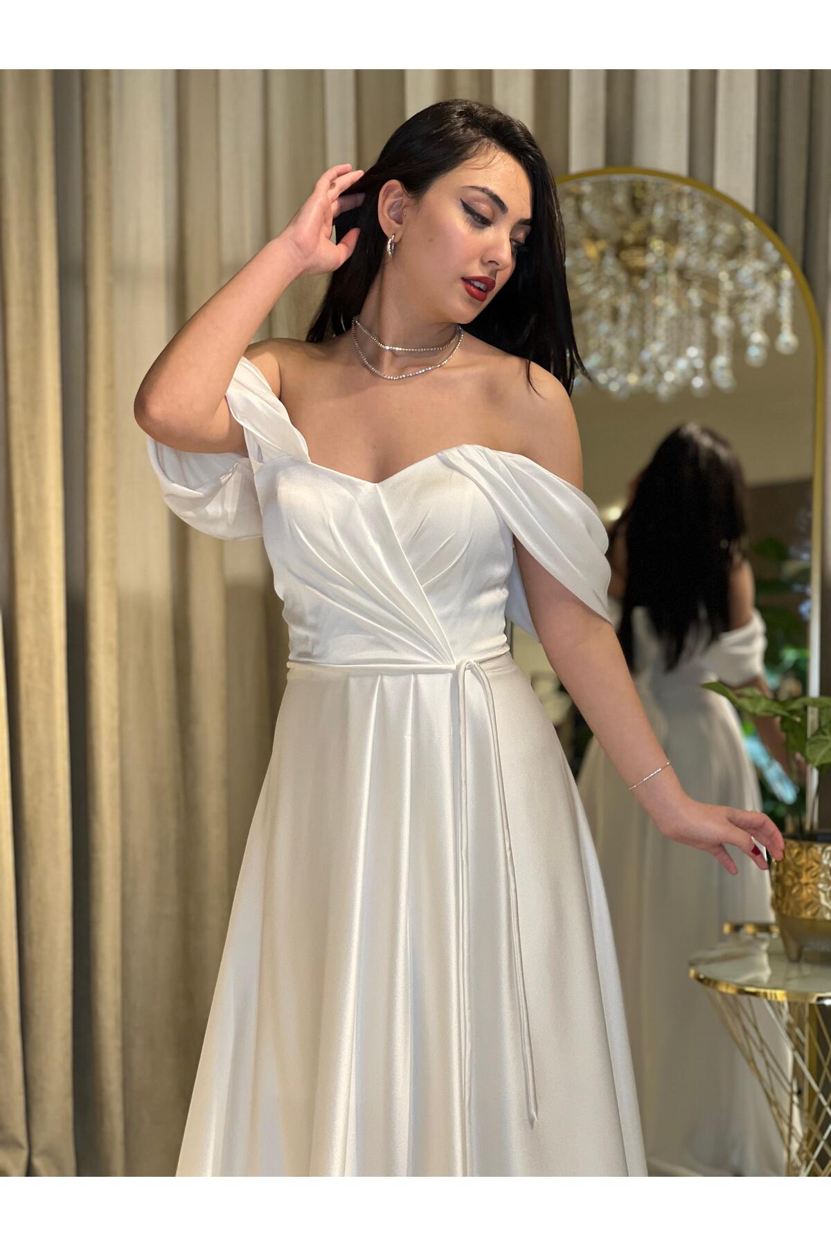 bm atelier Abiye Elbise Nikah Nişan Söz İsteme Elbisesi Fiyatı ...