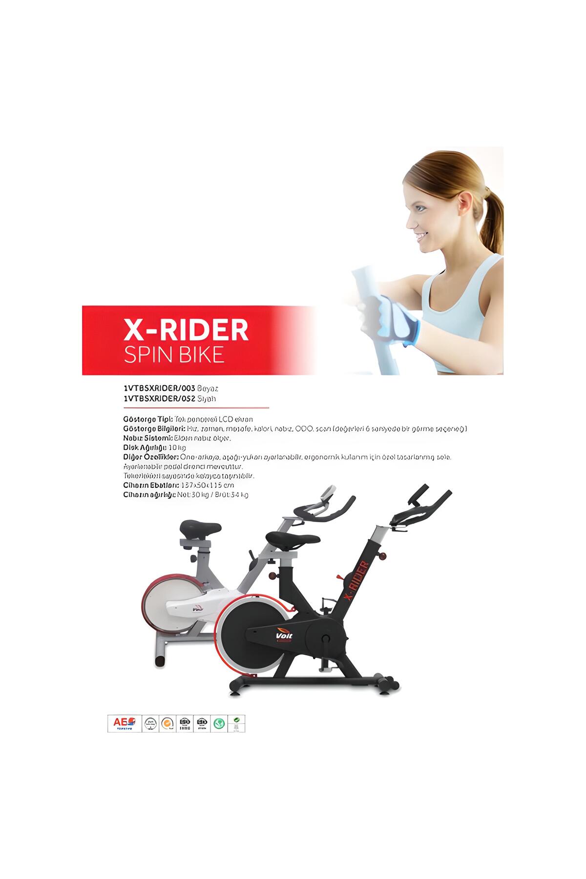 Voit X - Rider Spin Bike-Beyaz Fiyatı, Yorumları - Trendyol