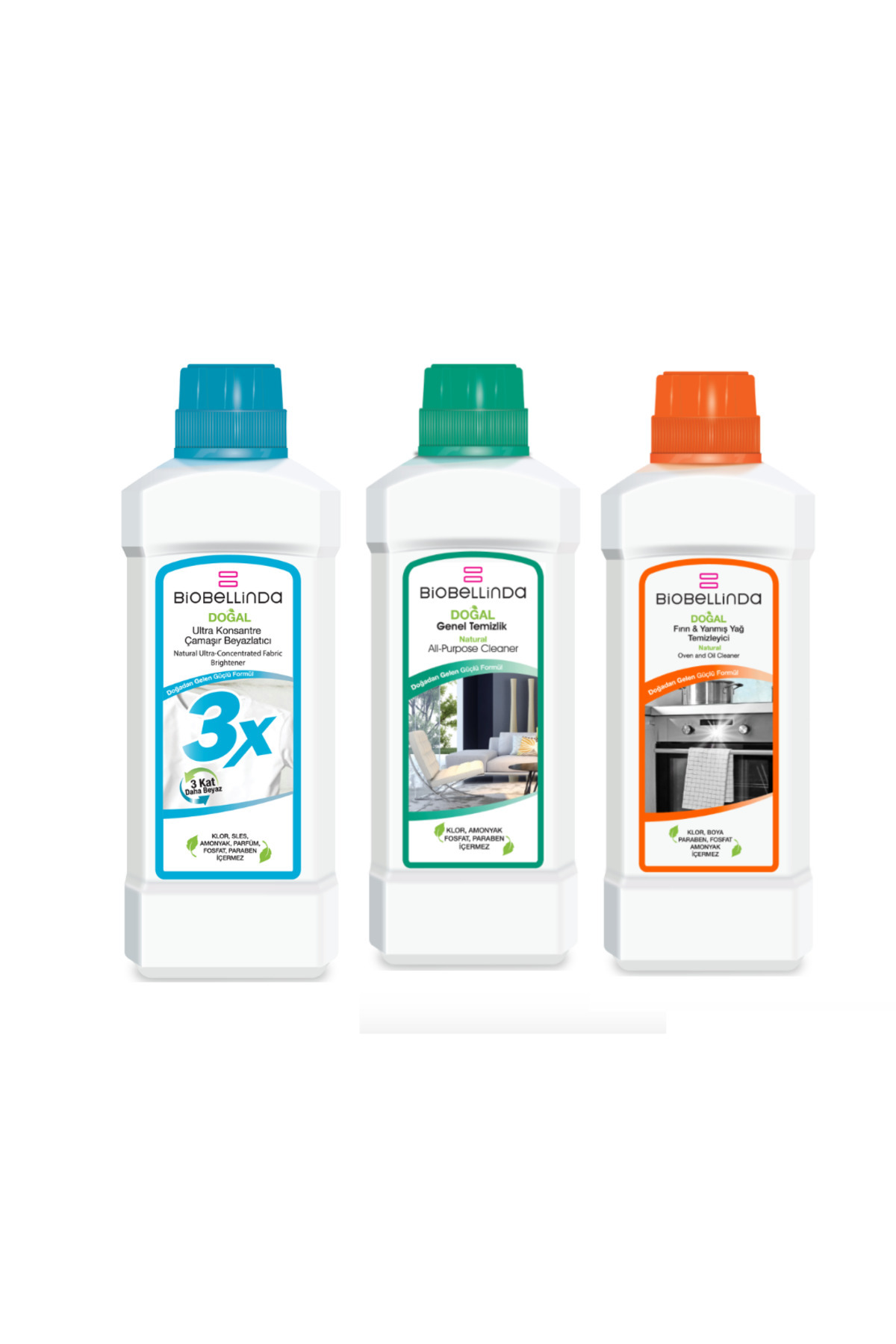 BioBellinda 3X Ultra Konsantre Çamaşır Beyazlatıcı Doğal Fırın Ve ...
