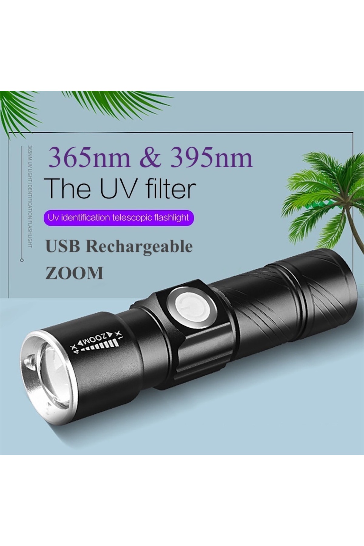 MSO TEKNOLOJİ Ultraviyole USB Şarjlı 395nm Değerli Taş & Epoksi Led Fener - Fiyatı, Yorumları