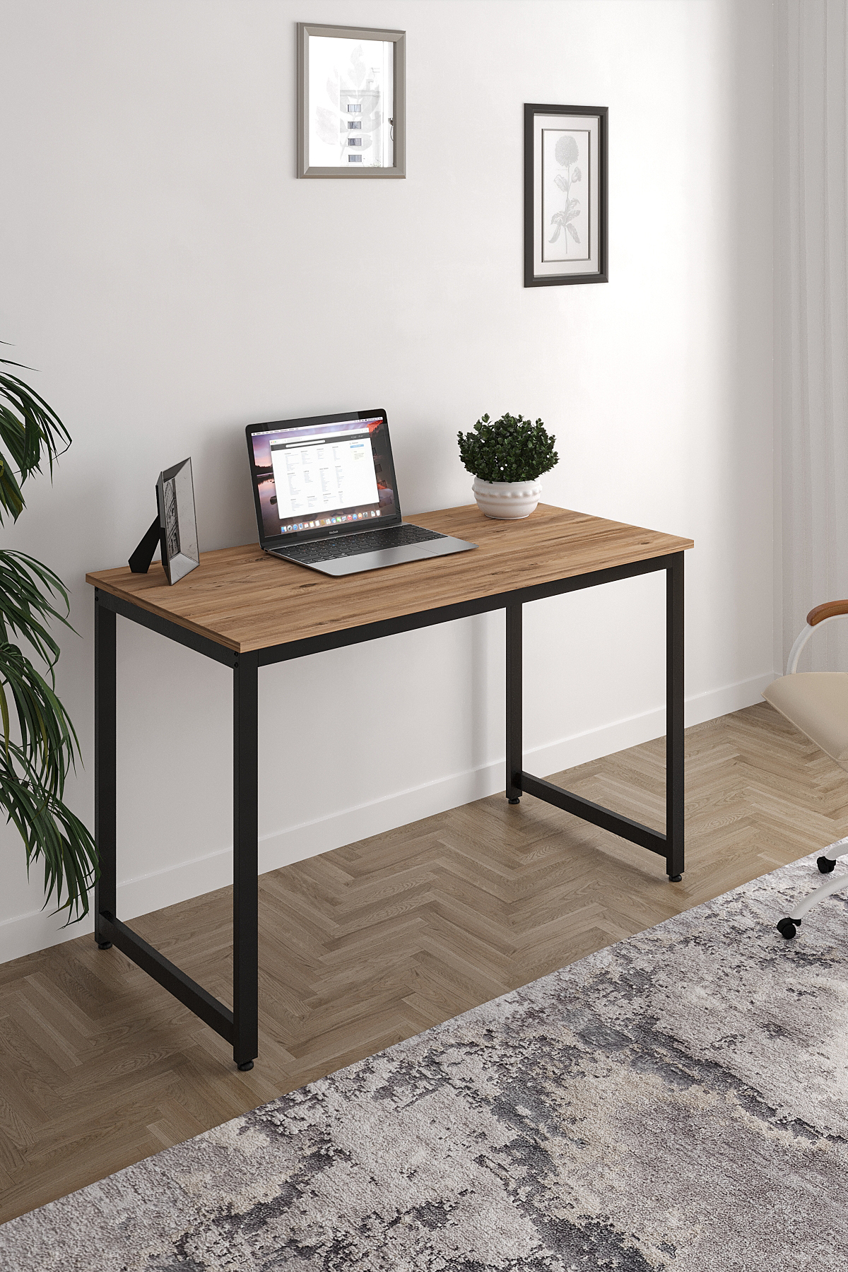 Flinder Çalışma Masası Bilgisayar Masası Ofis Masası 60 X 120 Cm Fiyatı ...