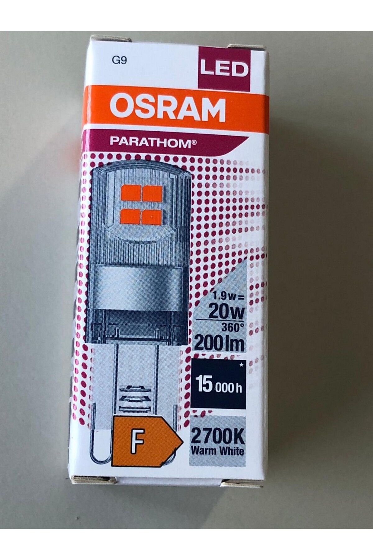 Osram G9 LED LAMBA 1.9W=20W 200LÜMEN 2700KELVİN SARI 15,000 SAAT Fiyatı ...