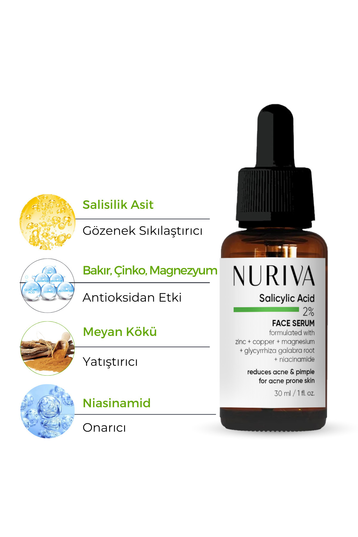 NURIVA Akne-sivilce Karşıtı Ve Gözenek Sıkılaştırıcı Serum Fiyatı ...