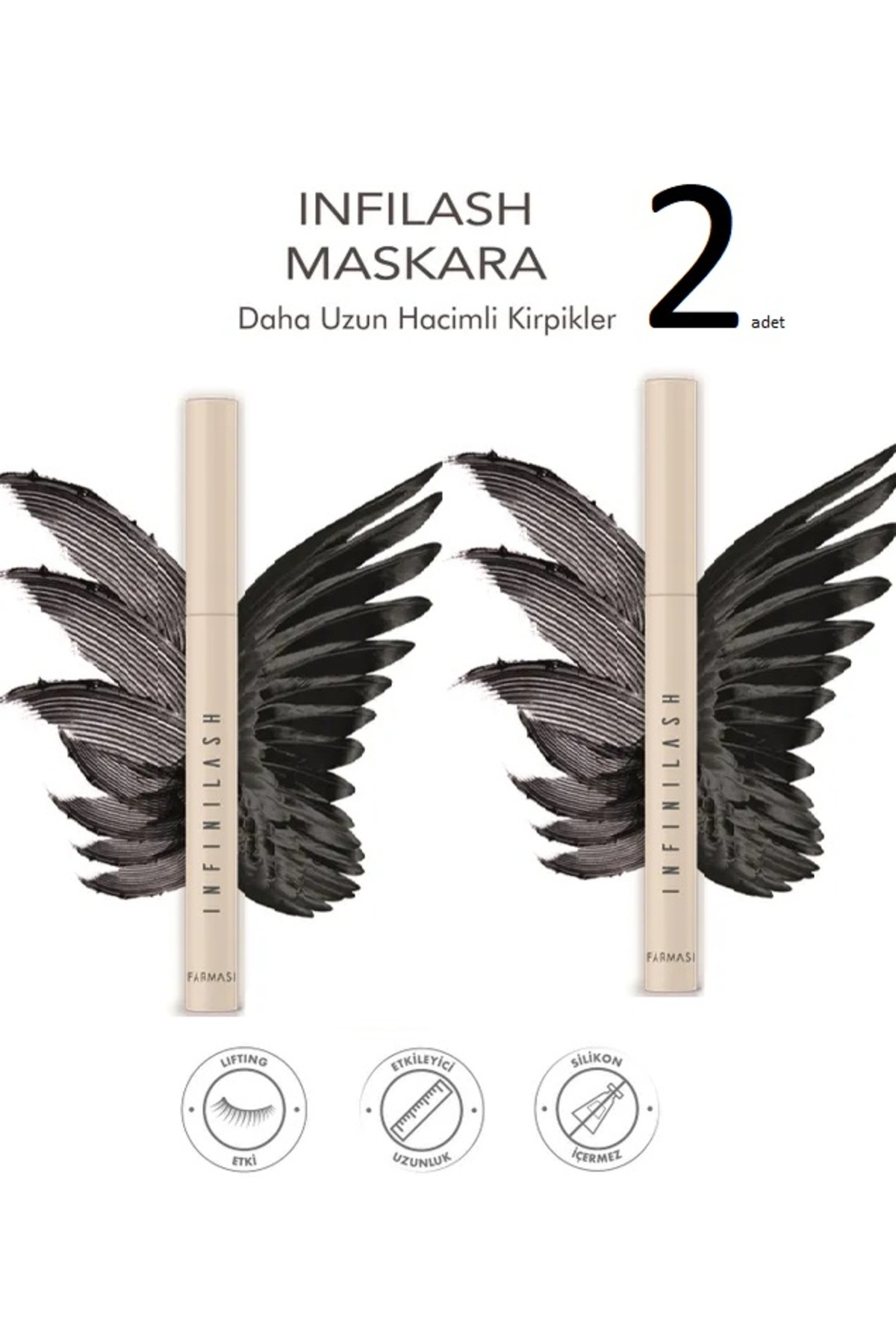 Farmasi INFİNİLASH YENİ NESİL MASKARA 9 ML - 2 ADET - Fiyatı, Yorumları