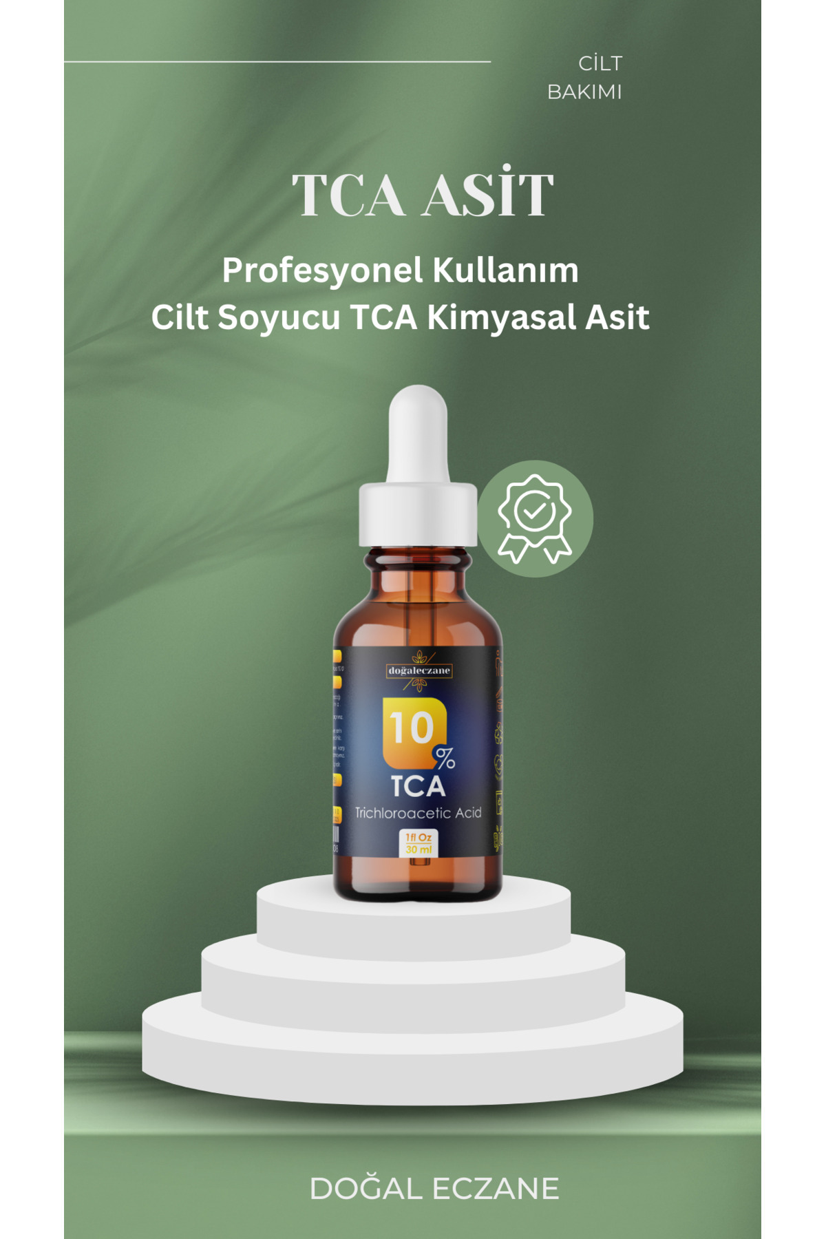 Doğal Eczane Kimyasal Peeling %10 | Tca Asit %10 | TCA Vücut Peelingi 30 ml B2 - Fiyatı, Yorumları