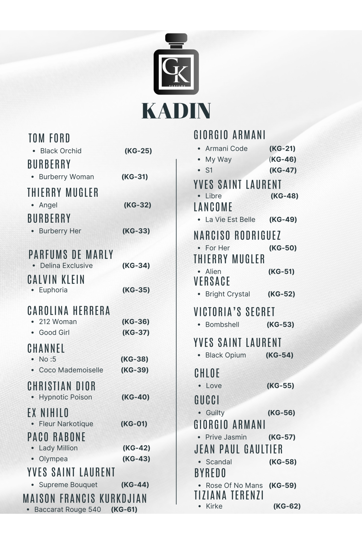 Gk Perfume Premium Kg-38 (NO5) Parfüm Fiyatı, Yorumları - Trendyol