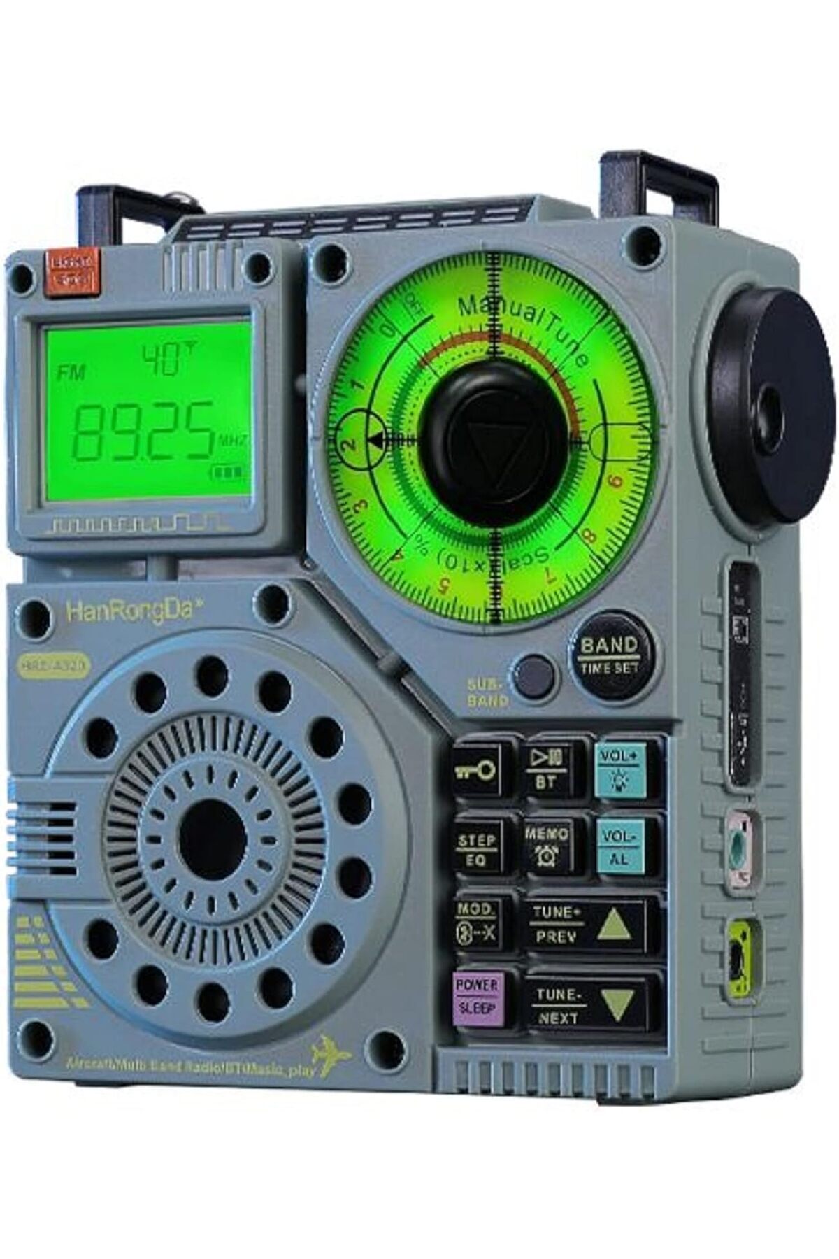 HanRongDa AIR Radyo, FM AM WB Kısa Dalga VHF Alıcısı, Bluetooth ...