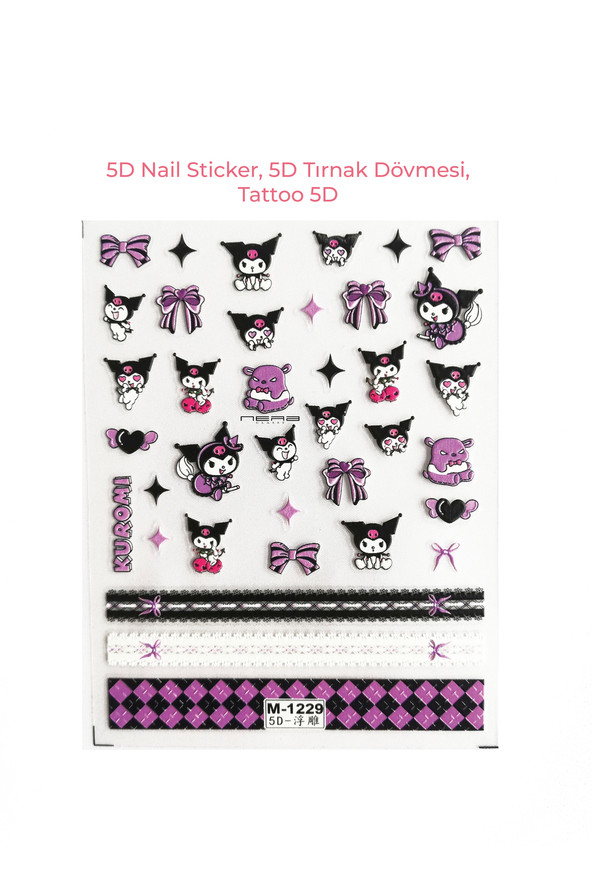 Nera Classy 5D Nail Sticker, Tırnak Dövmesi 5D, Tattoo 5D - Fiyatı ...
