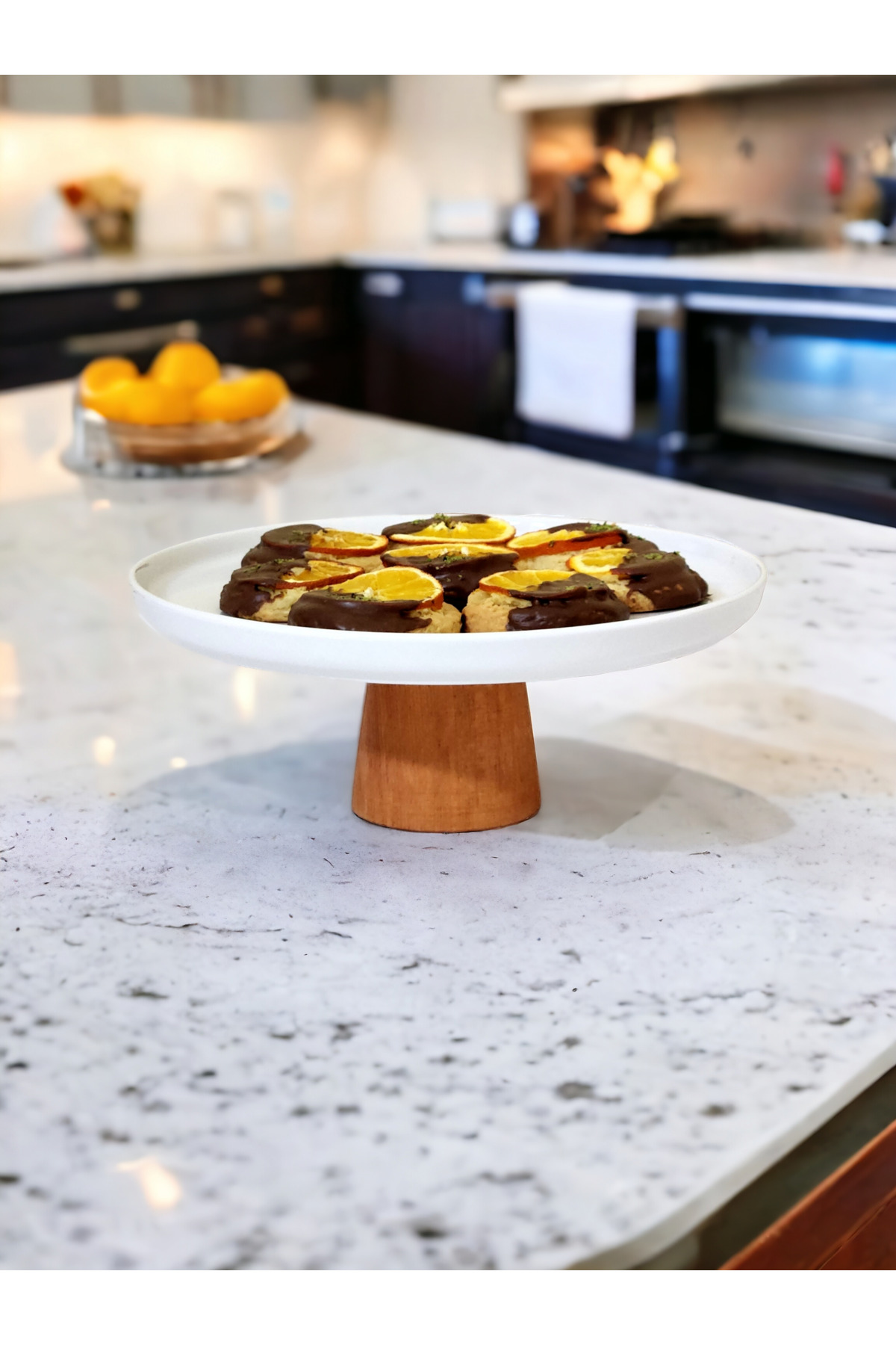 MALAS HOME Ahşap ayakli pasta standi, kek sunumluk, pasta tabagi Fiyatı ...