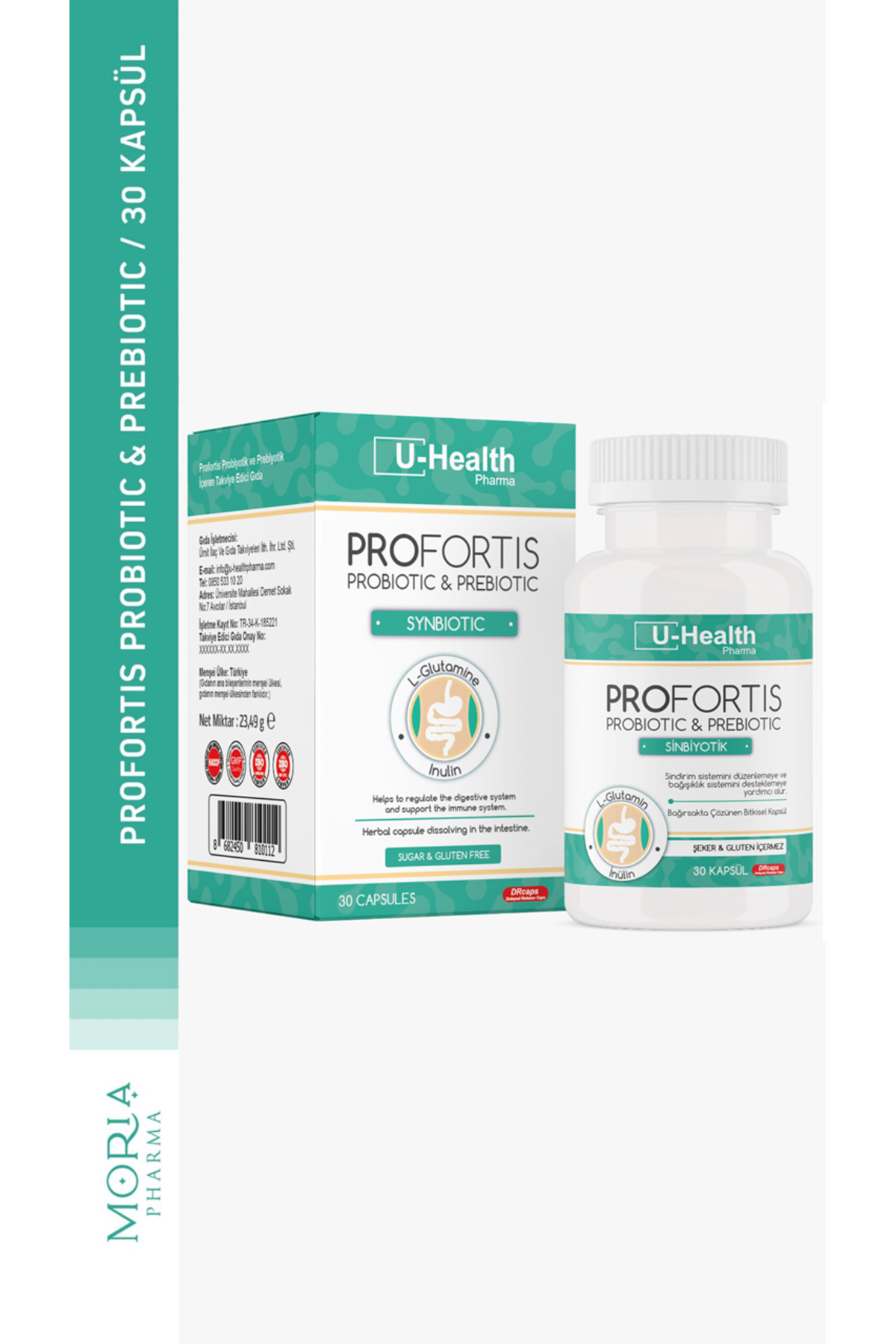 U HEALTH PHARMA Profortis Probiotik ve Prebiyotik 30 Tablet Fiyatı ...