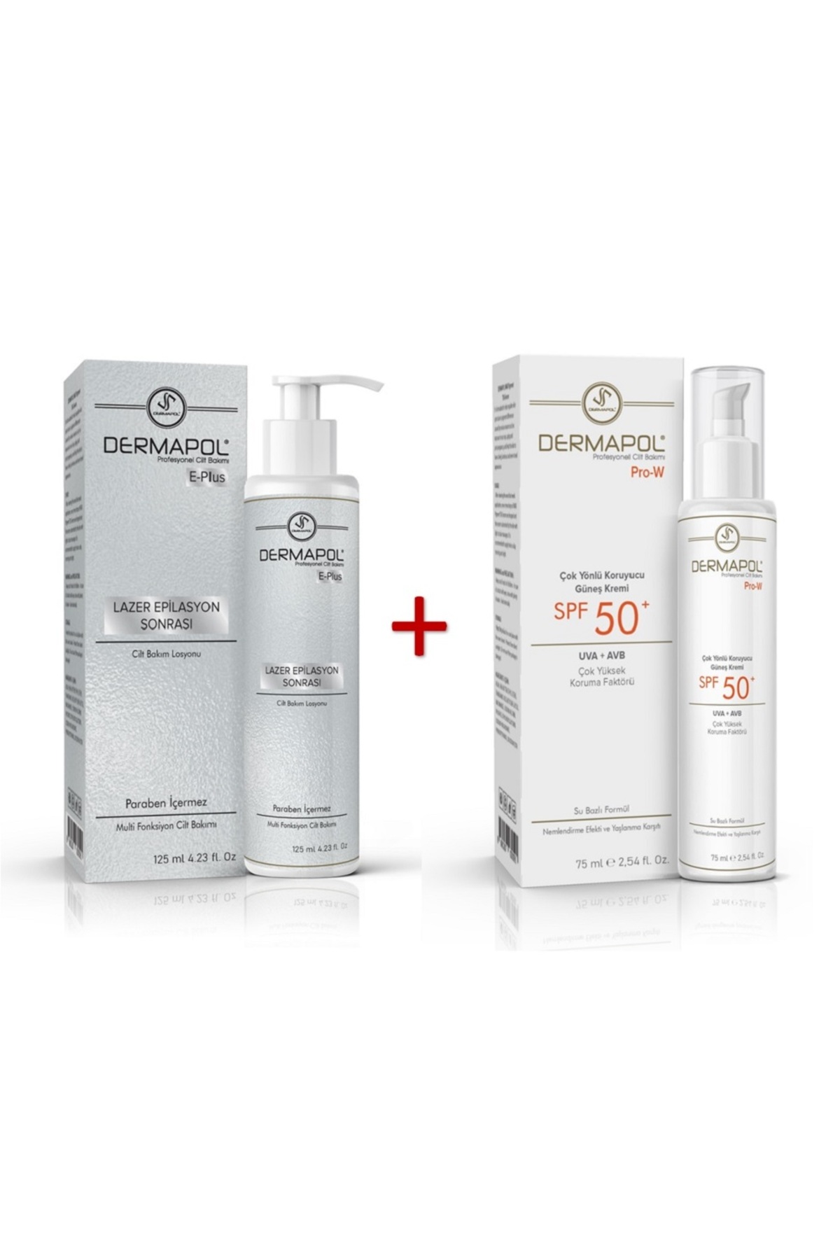 Dermapol Lazer Epilasyon Sonrası Cilt Bakım Losyonu E-plus Spf 50 Güneş ...