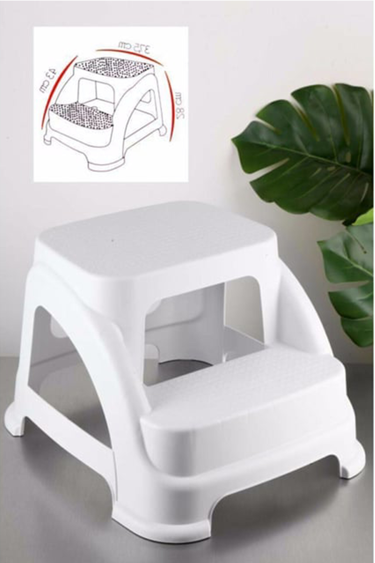 LİRAZON Kaymaz Basamaklı Plastik Tabure - Ev & Ofis & Kamp Taburesi Fiyatı, Yorumları - Trendyol