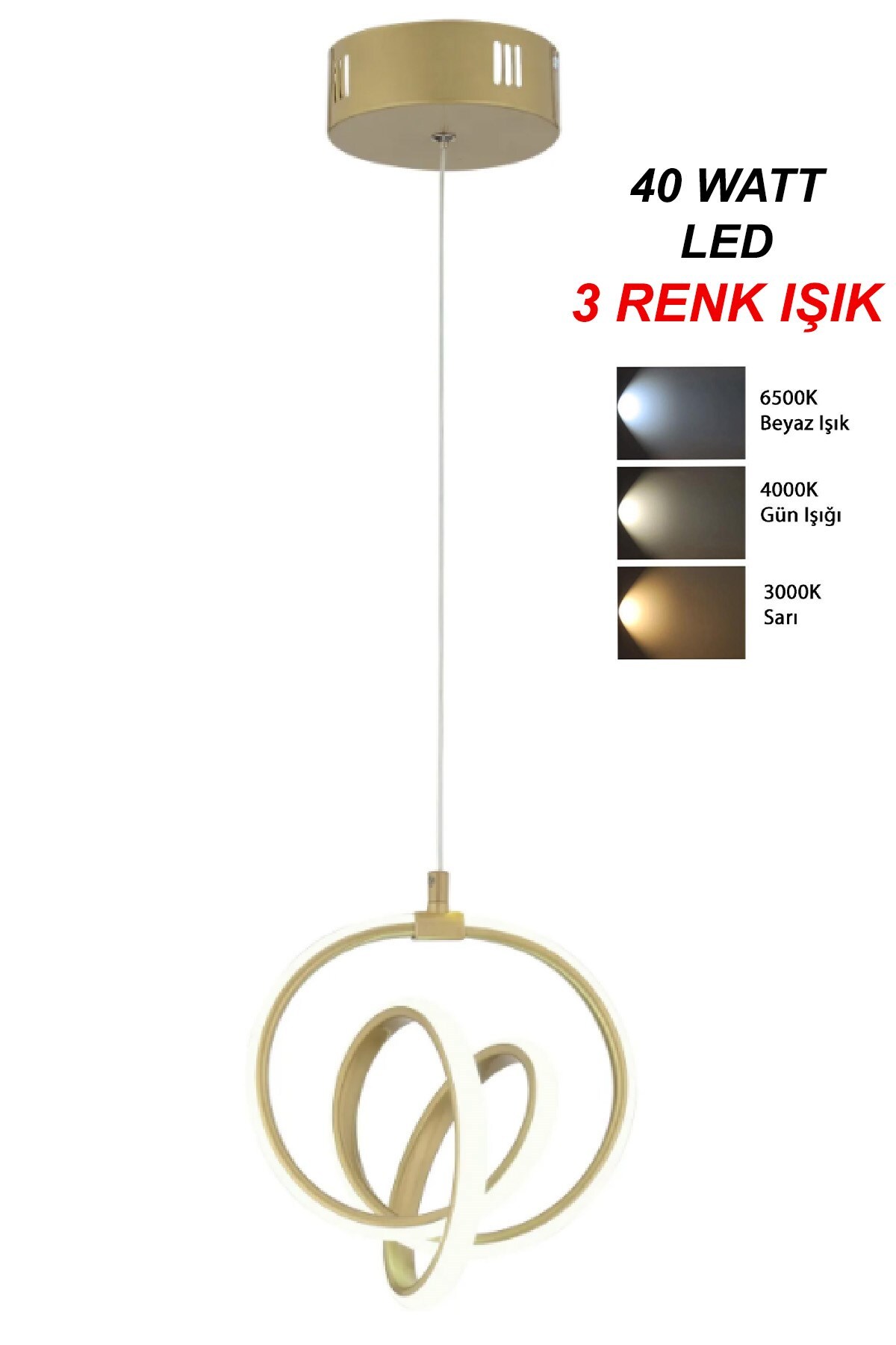 Venon AYDINLATMA VENÜS LEDLİ ESKİTME (ÜÇ RENK YANAR) LED AVİZE Fiyatı ...