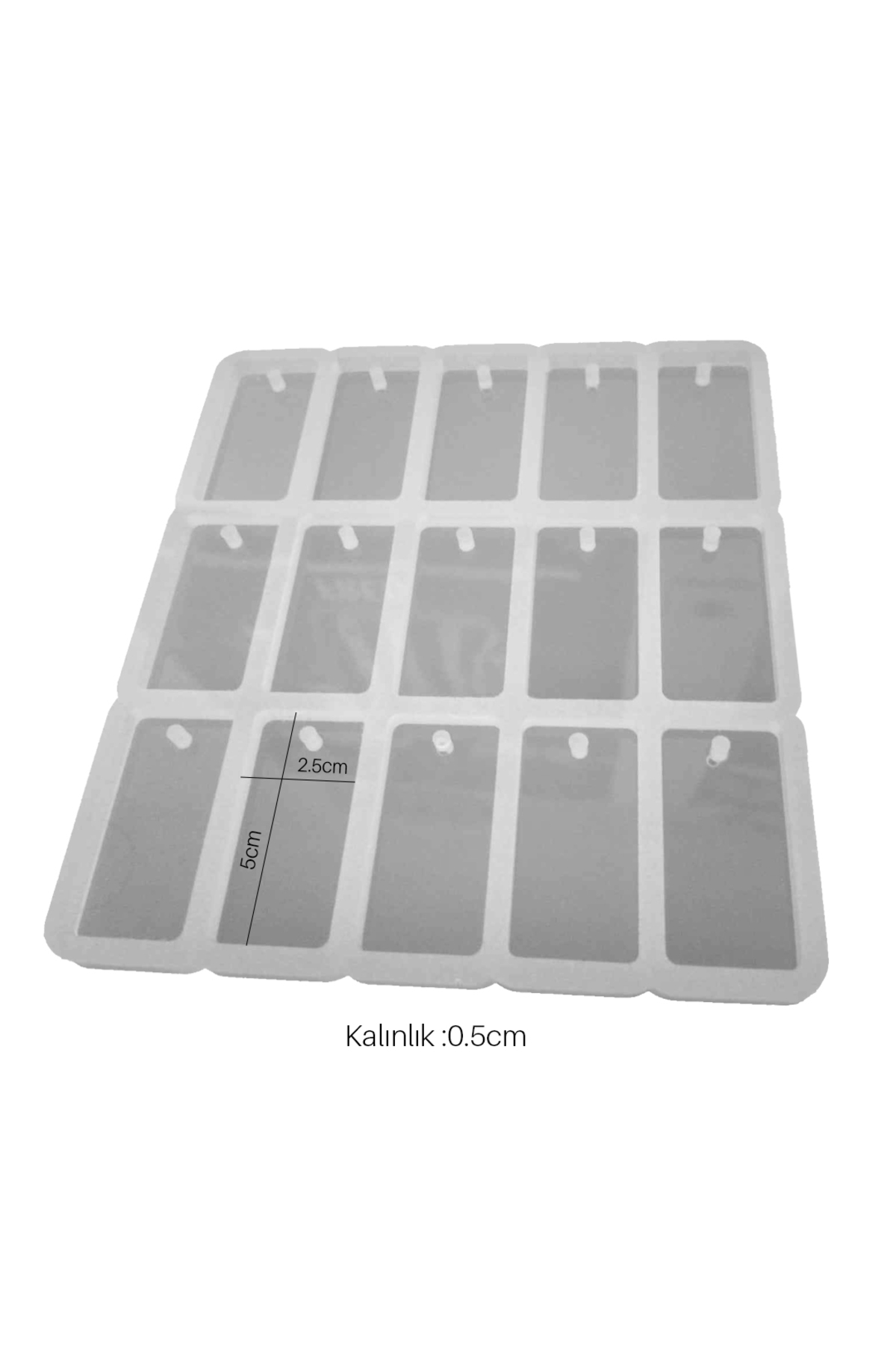 Getshopmini Epoksi Çoklu Dikdörtgen Anahtarlık Silikon Kalıbı EM289 ...