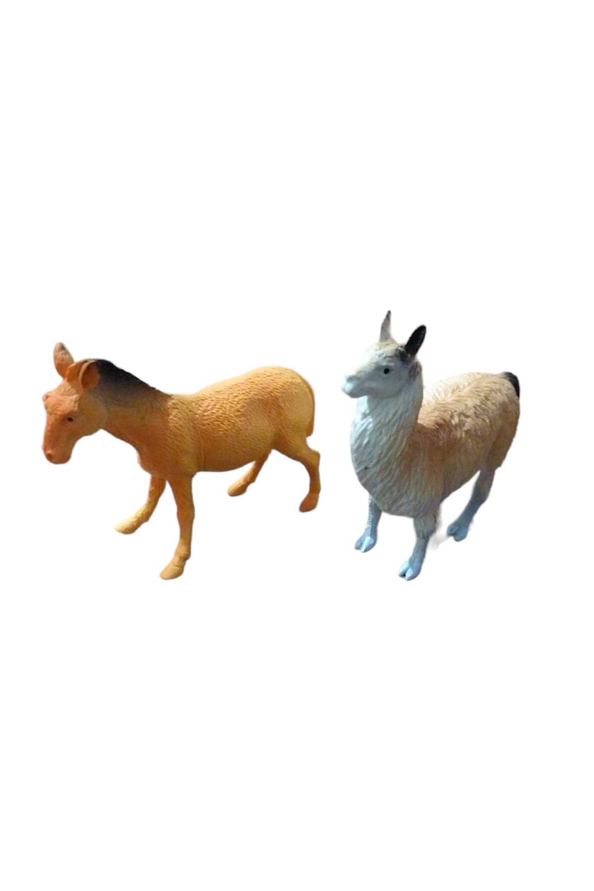 GÜLEÇ TİCARET Oyuncak Çitlik Hayvan Serisi Köpek Lama At Eşek 4Lü Poşet ...