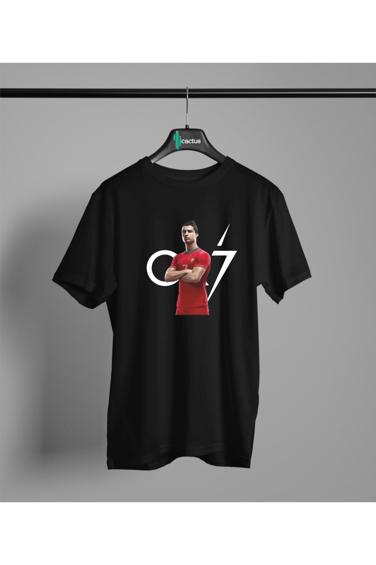CACTUS COLLECTION Cristiano Ronaldo Cr7 BASKILI %100 PAMUK TSHİRT - Fiyatı, Yorumları