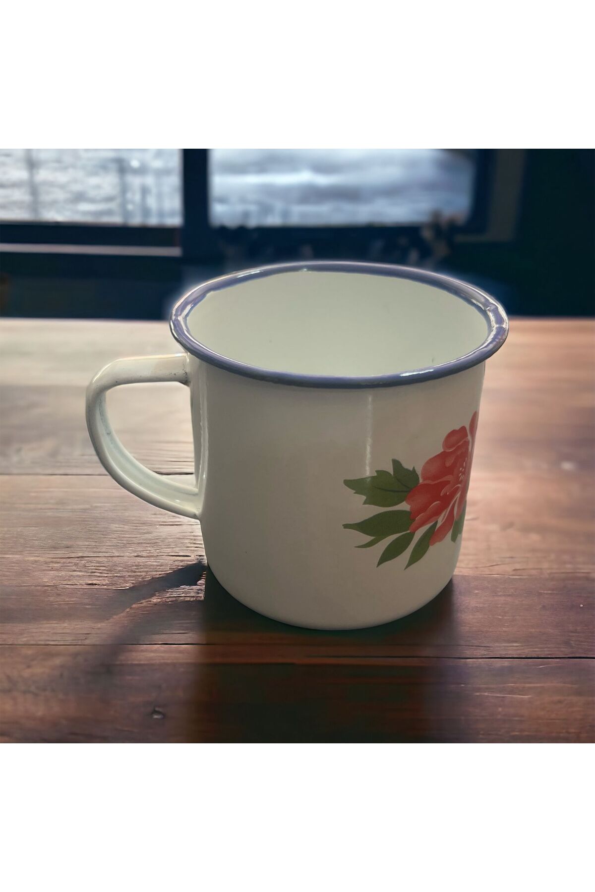 ÖY ELİSAM Çinko Kulplu Kupa Emaye Maşafa Kamp Ve Türk Fincanı 350 Ml 1 ...