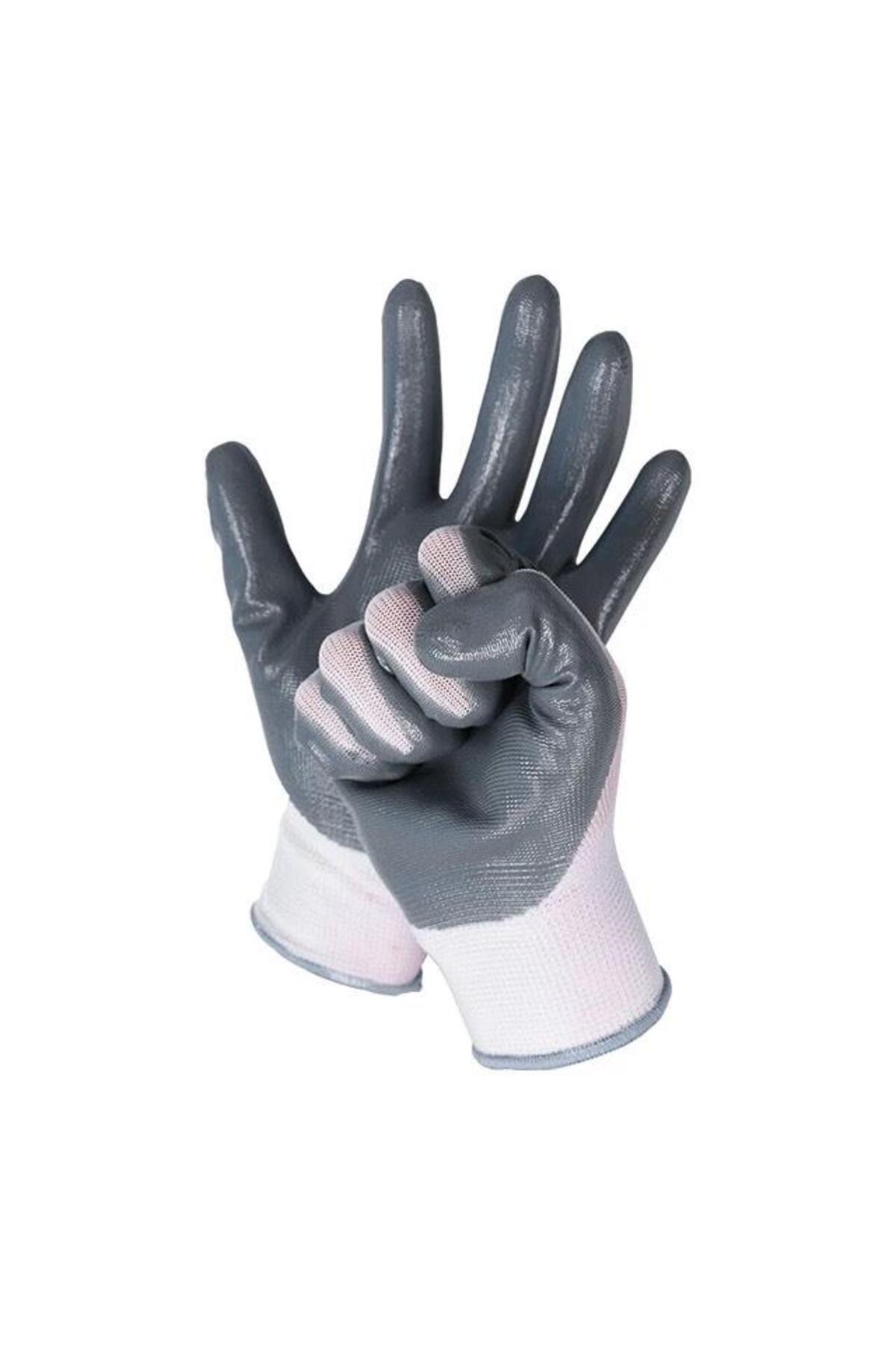 DEMİR SAFETY Demir Safety Nitril Eldiven Gri Beyaz No:10 - D007 Fiyatı ...