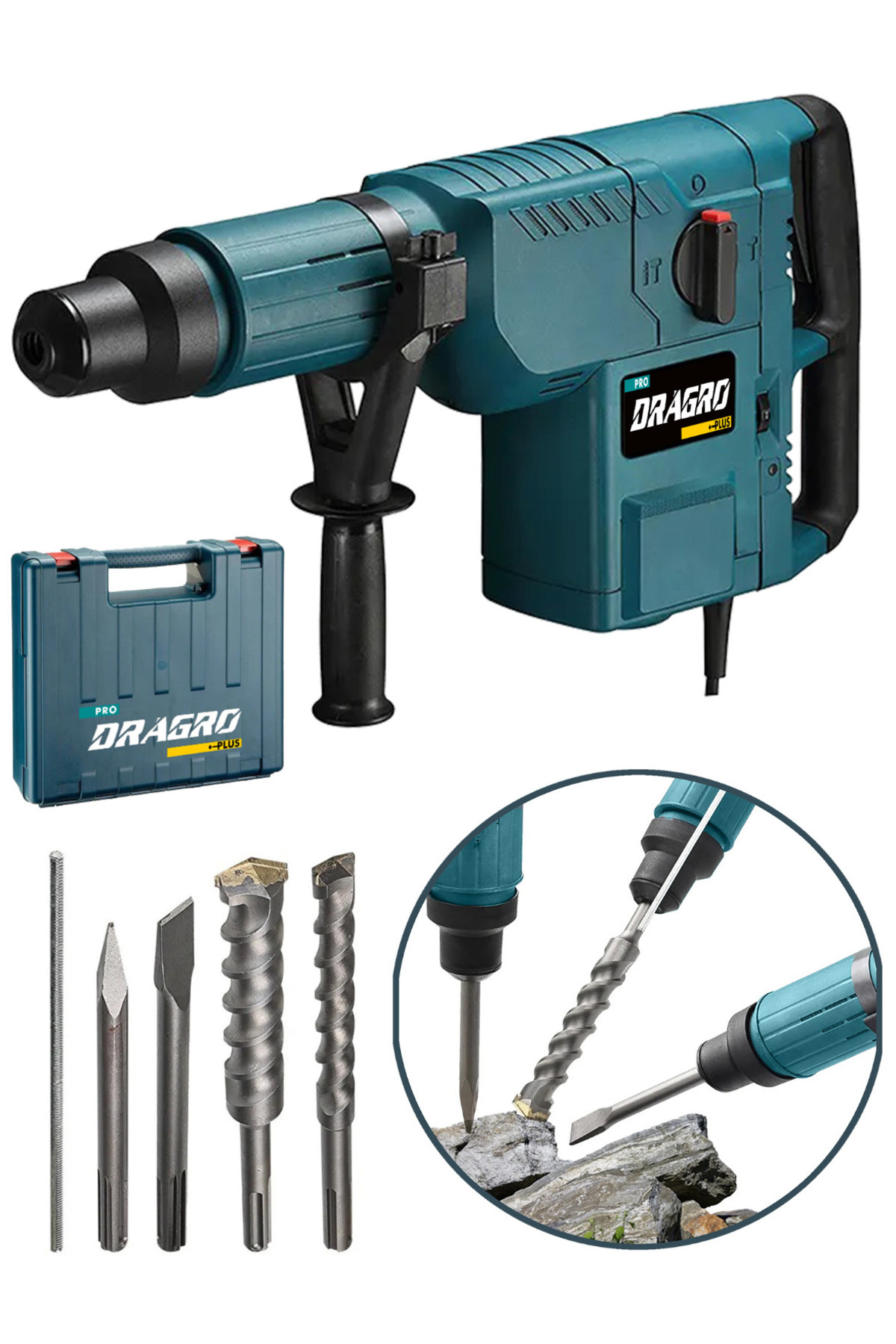 Dragro Alman 4200 Turbo X-Series 11 Kg Kırıcı Delici Hilti SDS Max 3 ...