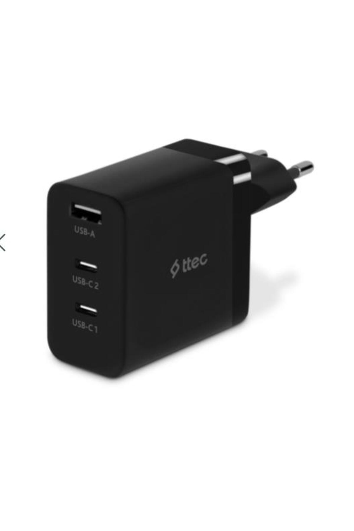 Ttec Süper Şarj Akım Korumalı Gan 65w Şarj Başlığı Pd/qc/pps Hızlı Şarj Başlığı 2x65w Pd 18w Usb ...