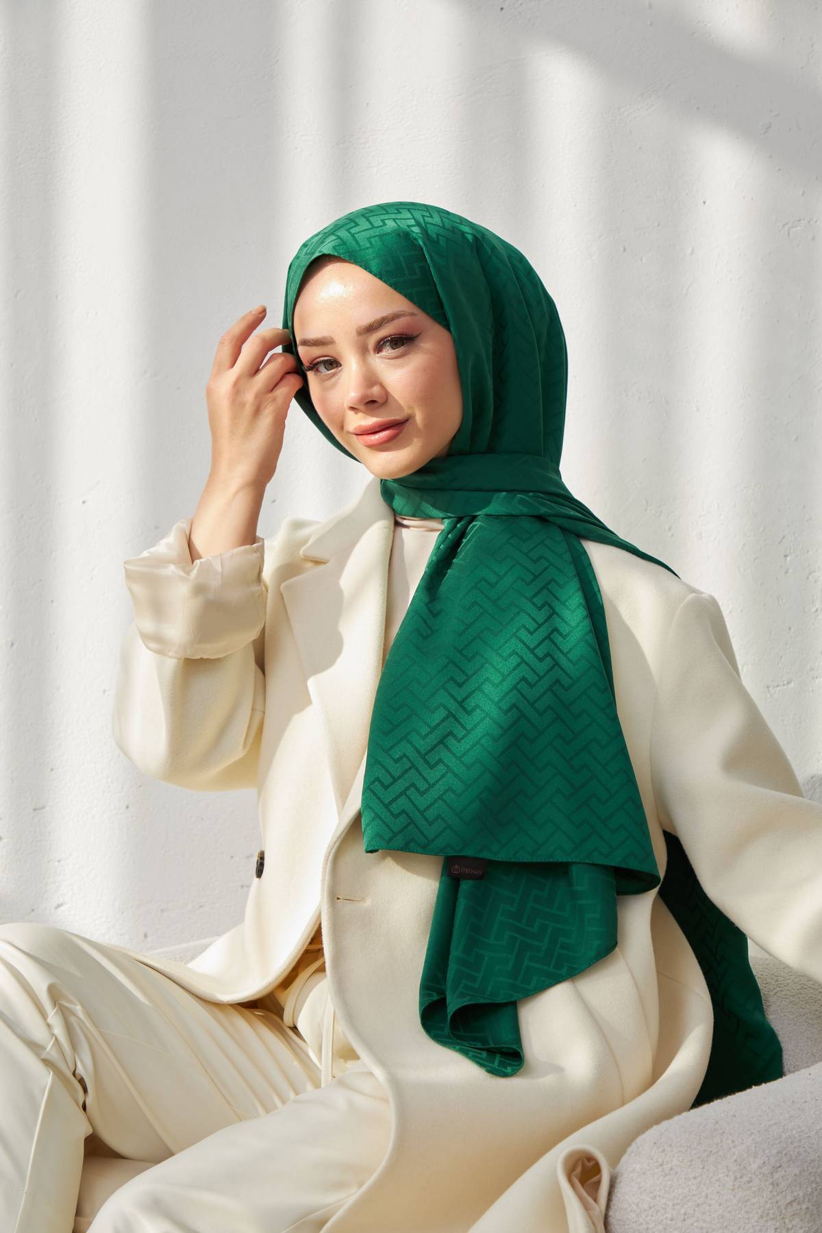 İpekhan Lego Desen Ipeksi Jakar Şal Zümrüt Yeşili 9004-01 Fiyatı, Yorumları - Trendyol