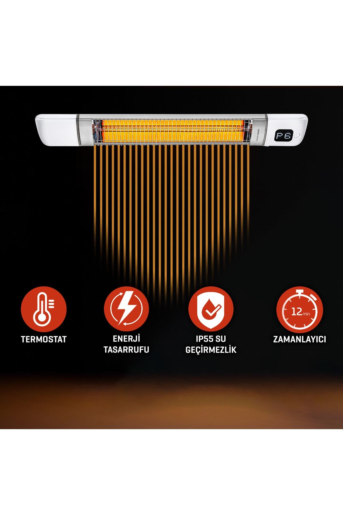 Luxeva Smarty-wl Infrared Elektrikli Isıtıcı Akıllı Ip55 Su Geçirmez ...