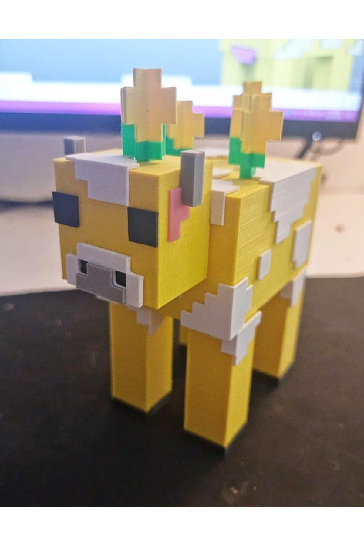 YILDIRIM AVANGART Minecraft Moobloom Boyalı Figür 15CM Fiyatı ...