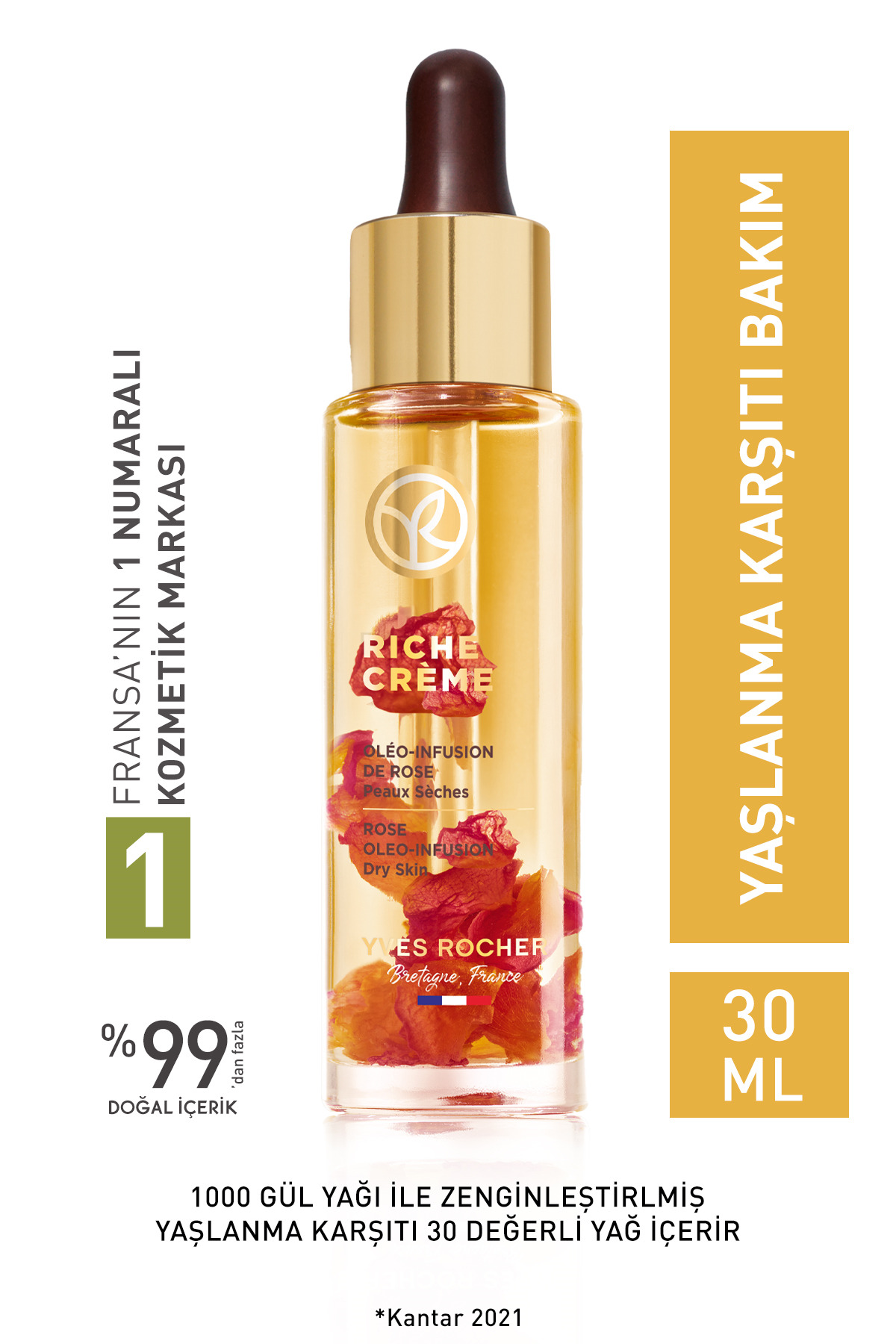 Yves Rocher Serum - Besleyici Yaşlanma Karşıtı Değerli Yağ Bakımı ...