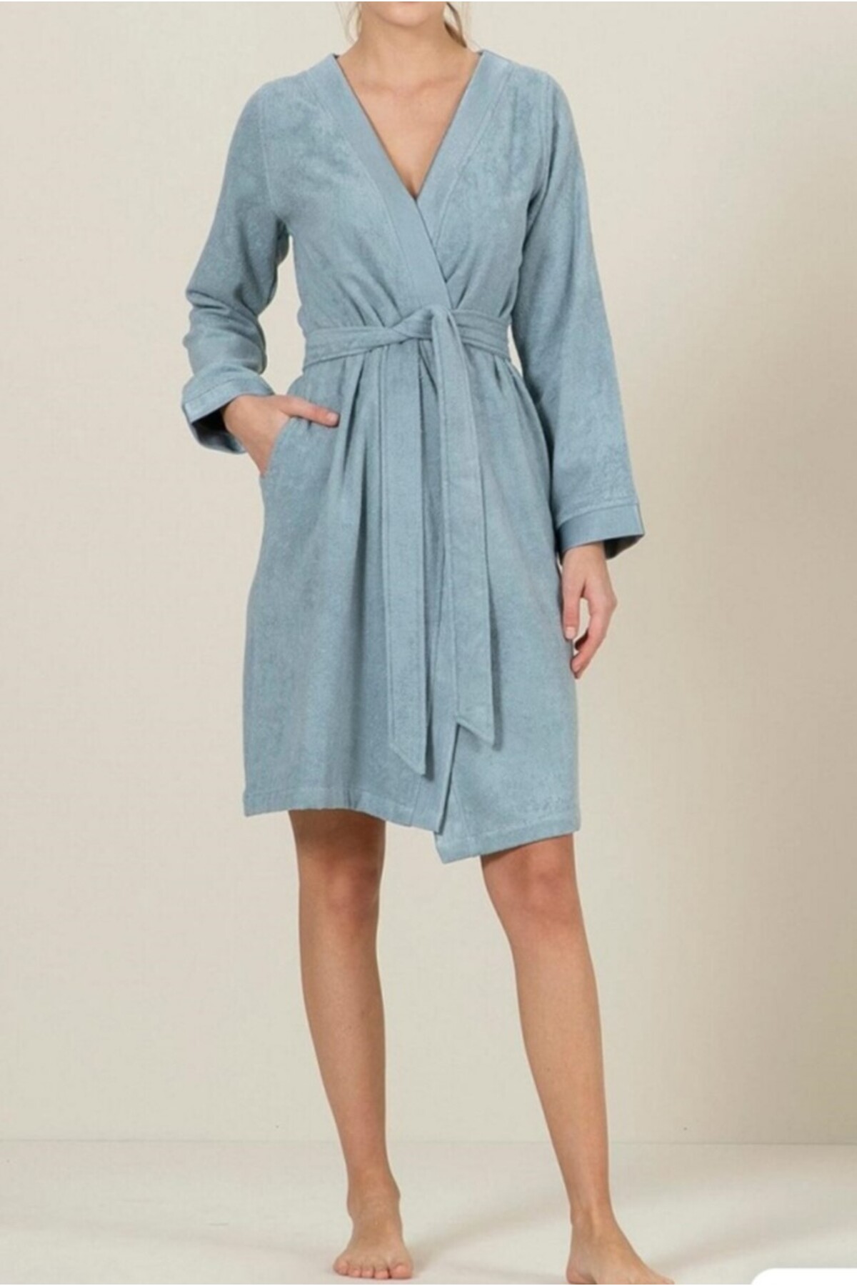 YILMAZLAR TEKSTİL Dışı Peştemal Kumaşi içi Havlu Kimone Yaka Bornoz ve ...