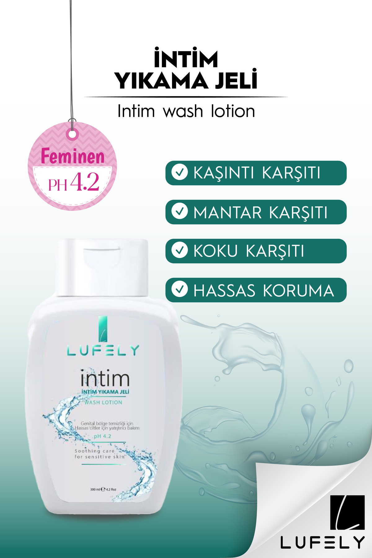LUFELY Genital Bölge Koku Akıntı Giderici Ph 4.2 Intim Jel 300 Ml Fiyatı, Yorumları - Trendyol