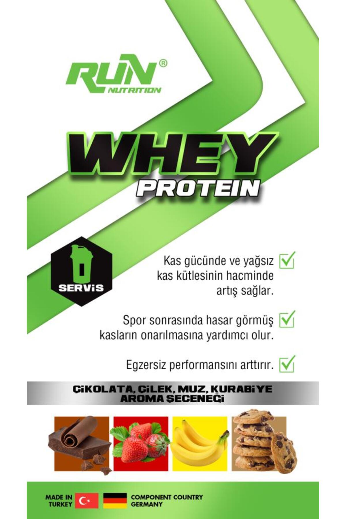 Run Nutrition Whey Protein - 72 Adet - 4 Aromalı - 2376g - Hediyeli ...