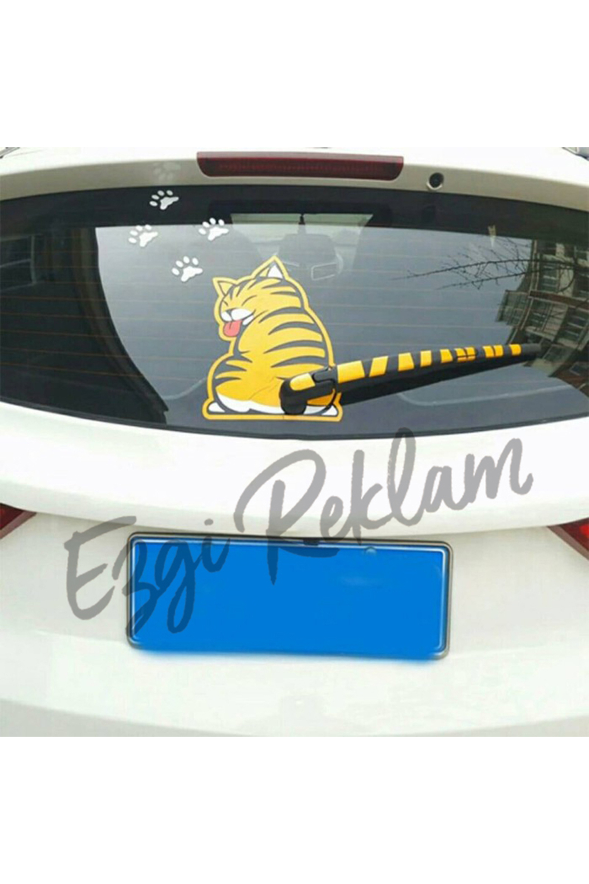 EzgiReklam araç sticker / eğlenceli folyo sticker / arka cam yapıştırma ...