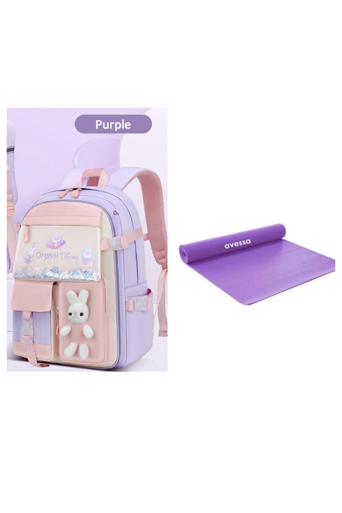 SERİN Serin Design Tavşanlı Okul Çantası Avessa Pilates Mat Hediyeli ...