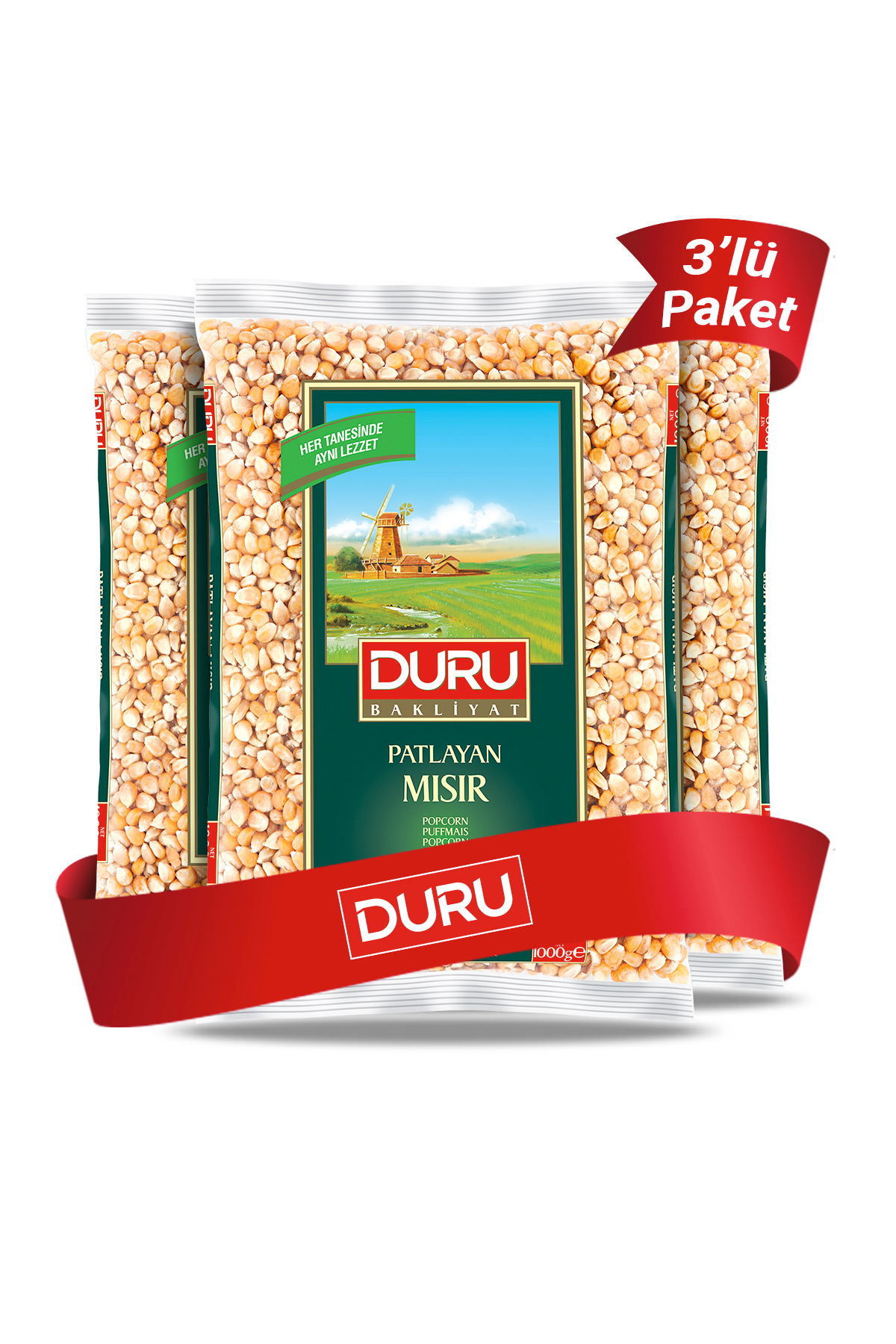 Duru Bulgur 3'lü Patlayan Mısır 1 kg Fiyatı, Yorumları - Trendyol