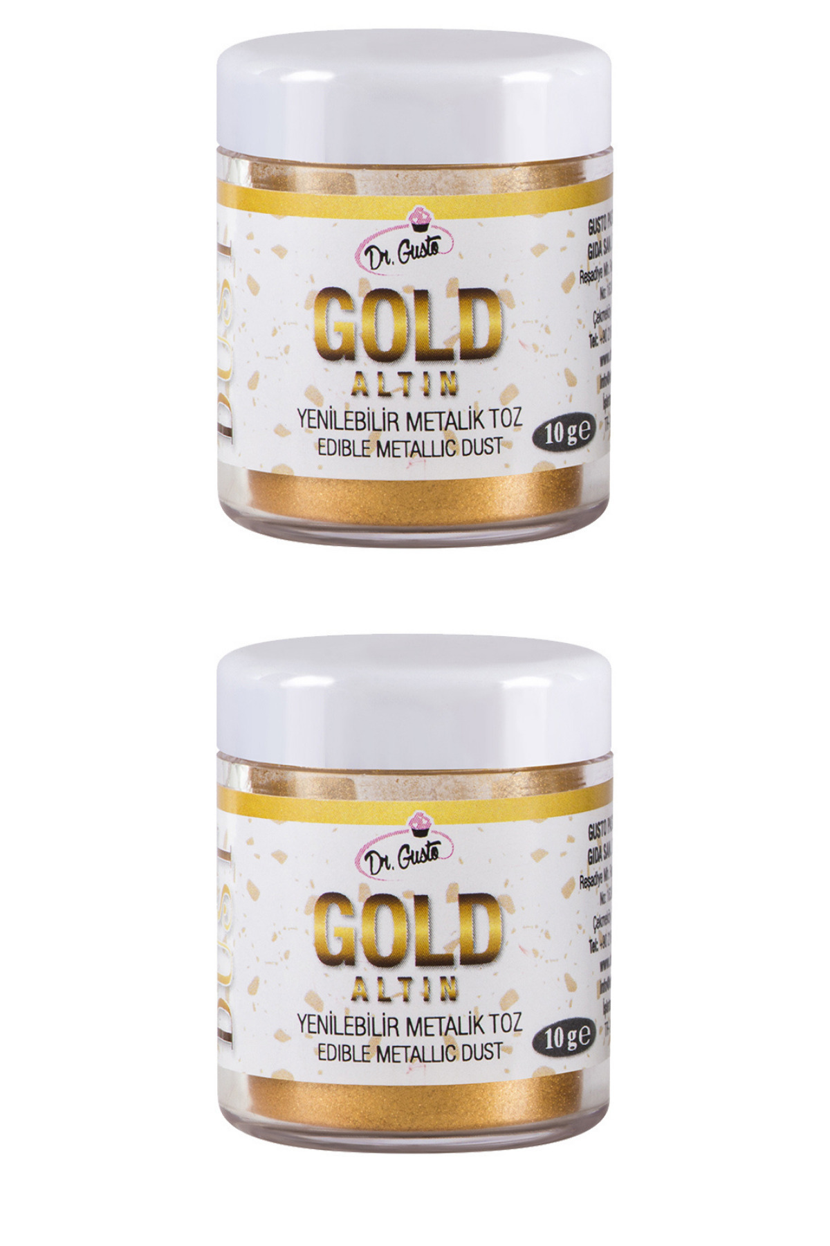 Dr. Gusto MALDİ PASTACILIK DR GUSTO YENİLEBİLİR METALİK TOZ GOLD 10 GR ...