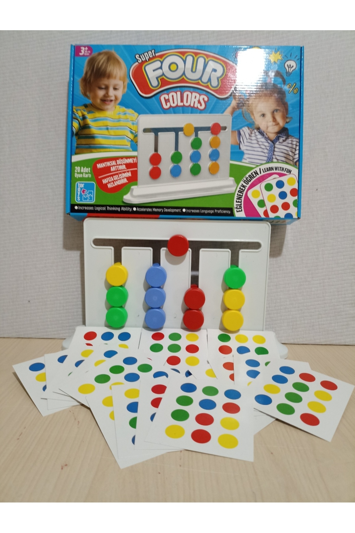 HBNC Four Color Game Akıl Zekâ Mantık Oyunu Rubik Abaküs (4 Renk Oyun ...