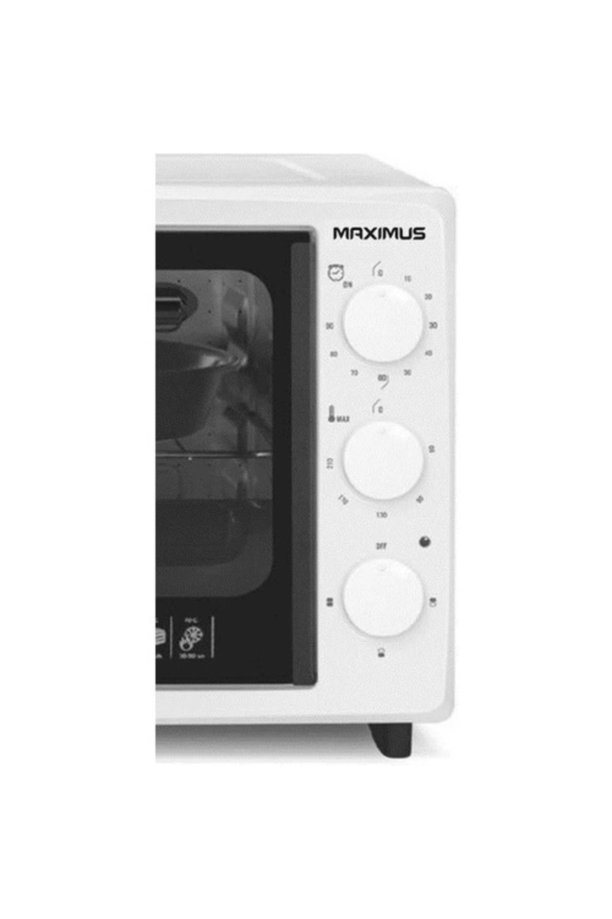 MAXIMUS 3001 36 Litre 1465 Watt Beyaz Midi Fırın Ms20002 Fiyatı ...