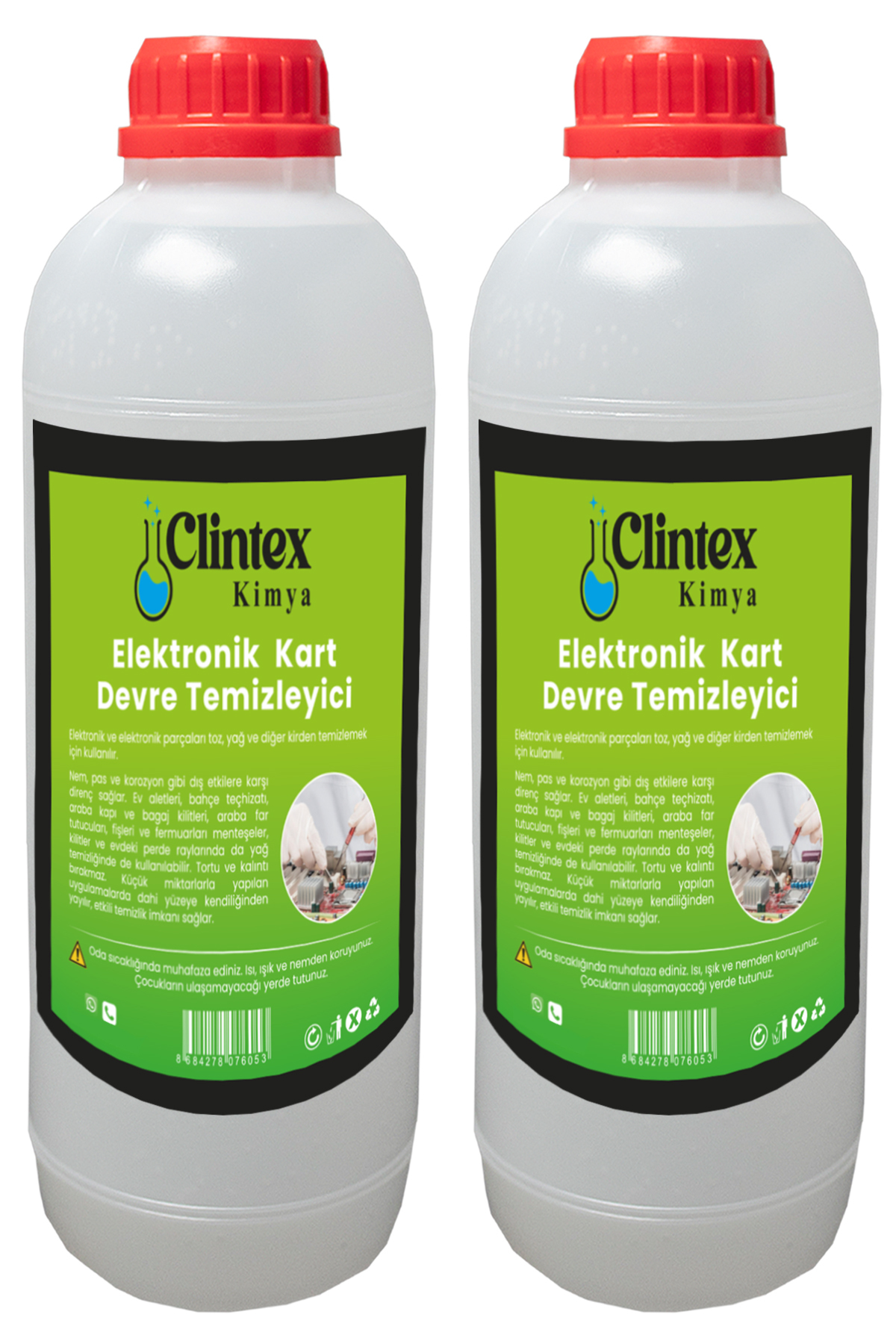 Clintex Kimya Elektronik Devre Kart Temizleyici Yağsız 2x1 Lt Fiyatı ...