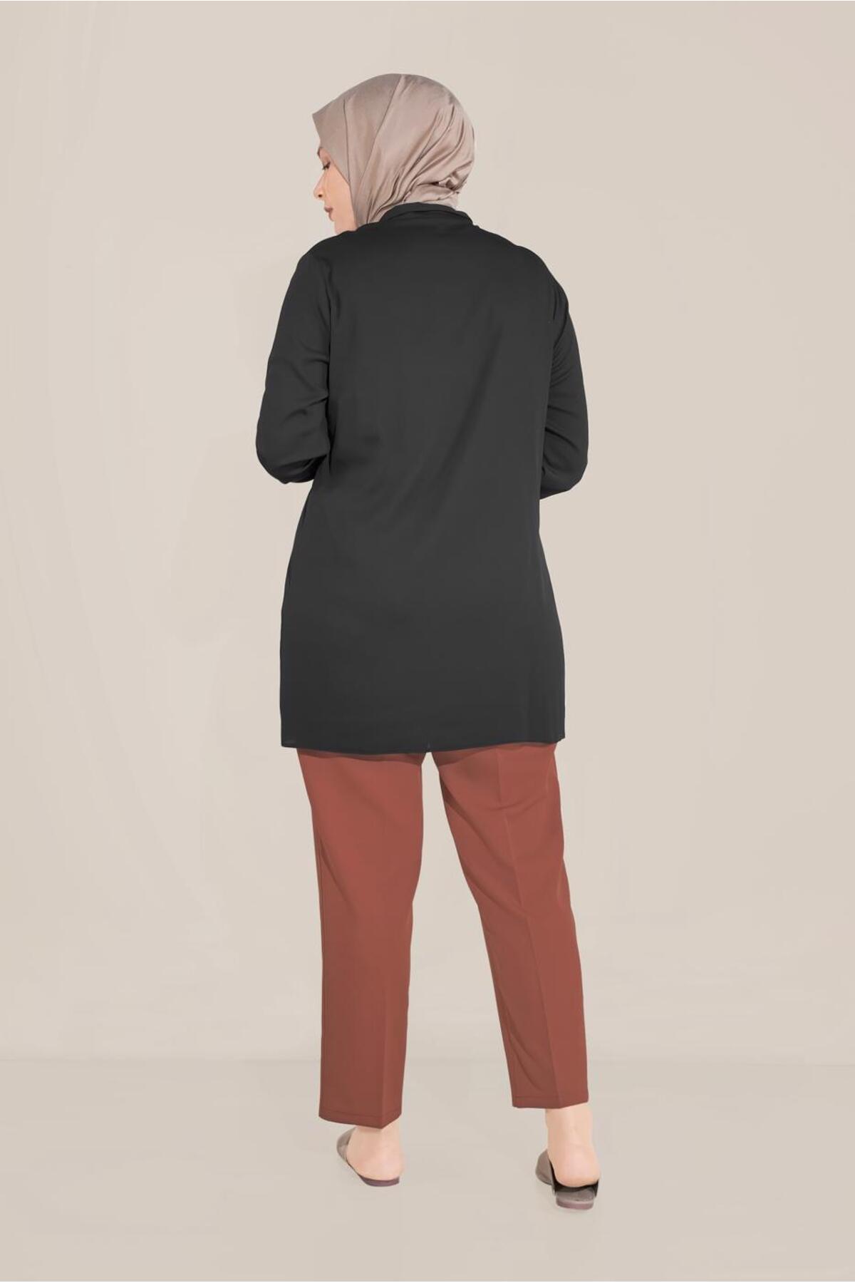 TRENDTESETTÜR Kadin Kahve (TARÇİN) Klasi?k Kesi?m Düğmeli? Pantolon ...