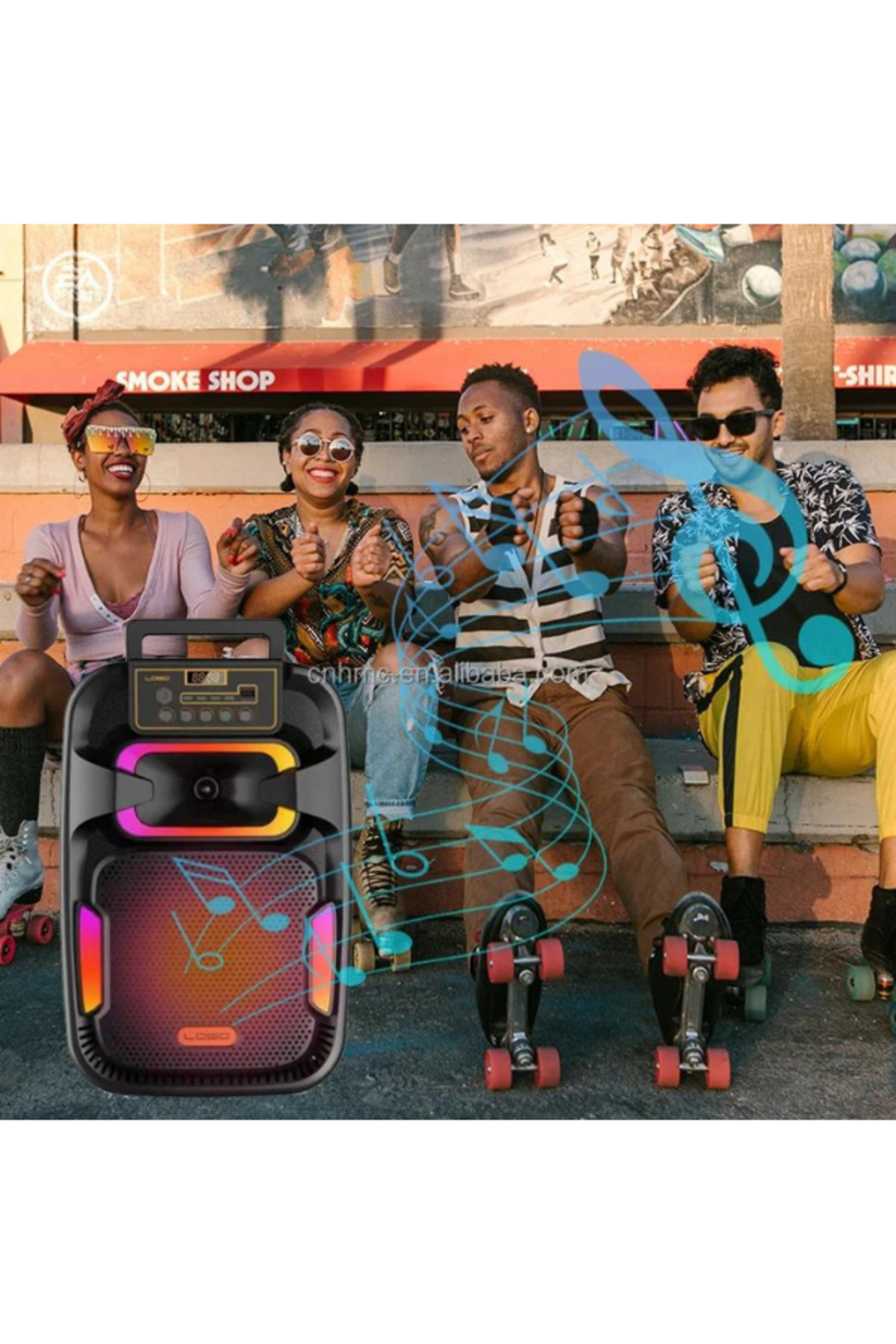 Maybax Yüksek Bass Bluetooth TF Kart USB AUX Mikrofon Giriş FM Radyo ...