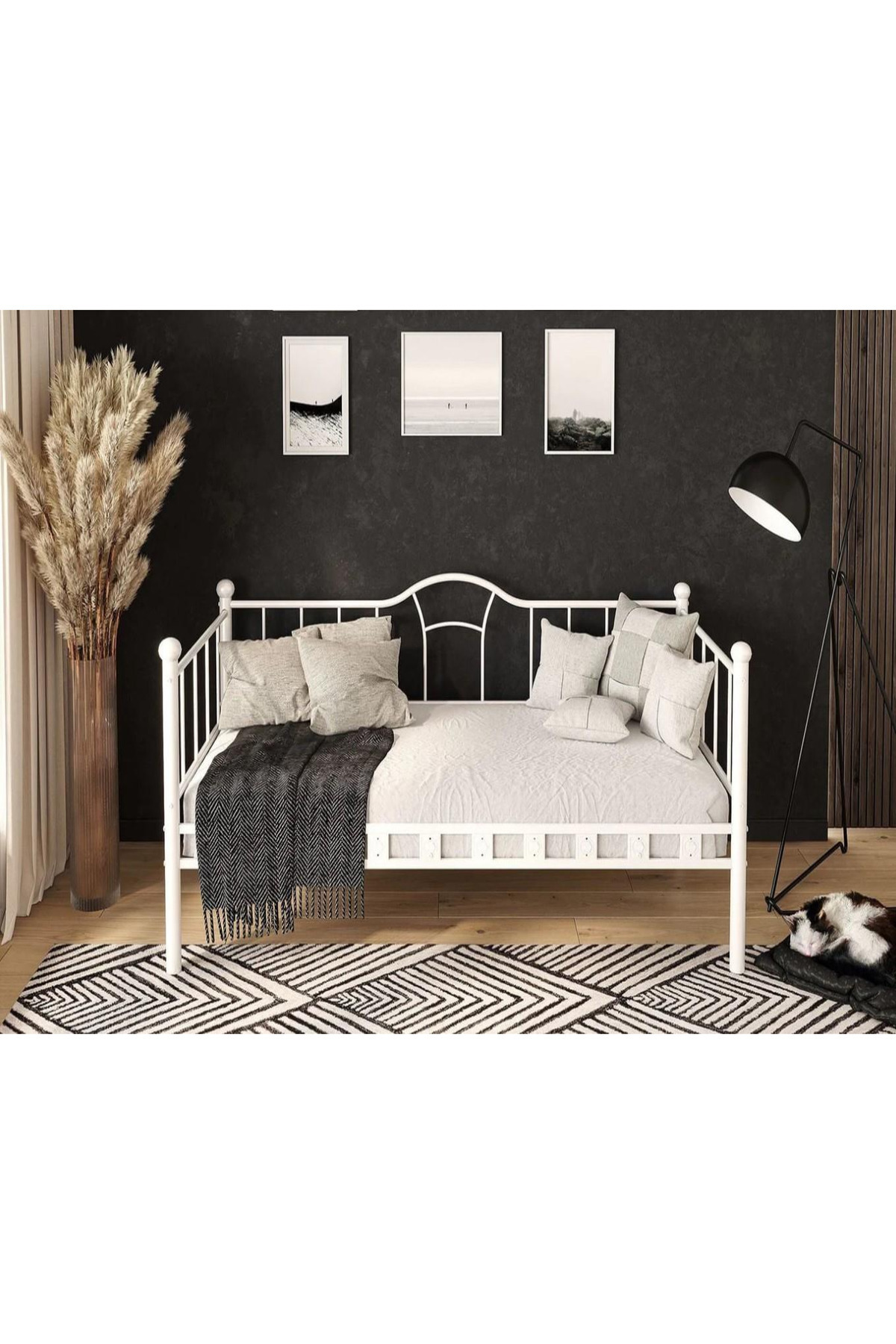 Reyo Kamelya Sedir Metal Karyola Beyaz 90 X190 - Fiyatı, Yorumları