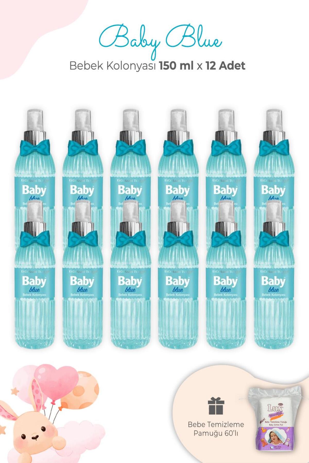 Eyüp Sabri Tuncer Bebek Kolonyası Baby Blue 150 ml X 12 Adet Ve Kare Bebek Pamuğu Fiyatı ...