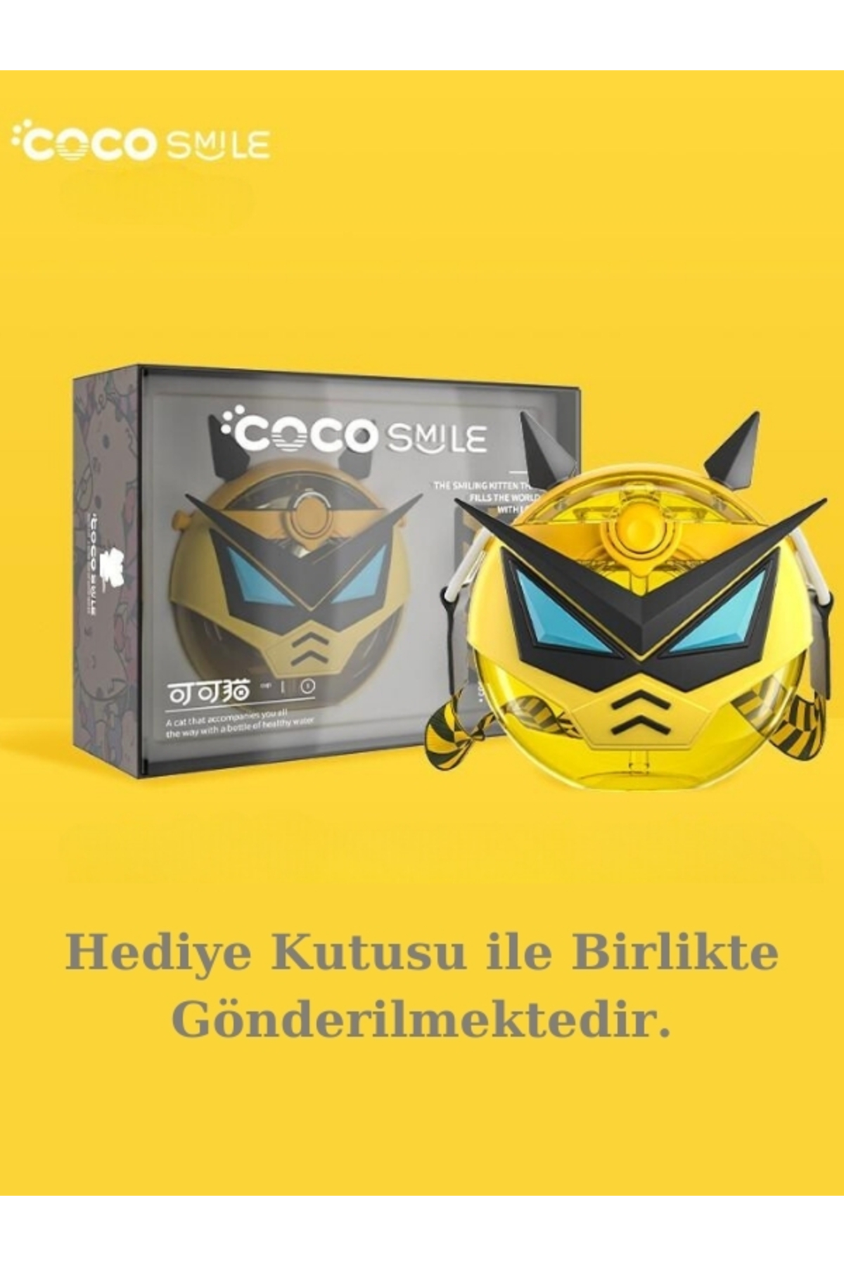 Vagonlife Coco Smile Straw Robot Tritan Bottle - 630ML Fiyatı, Yorumları - Trendyol