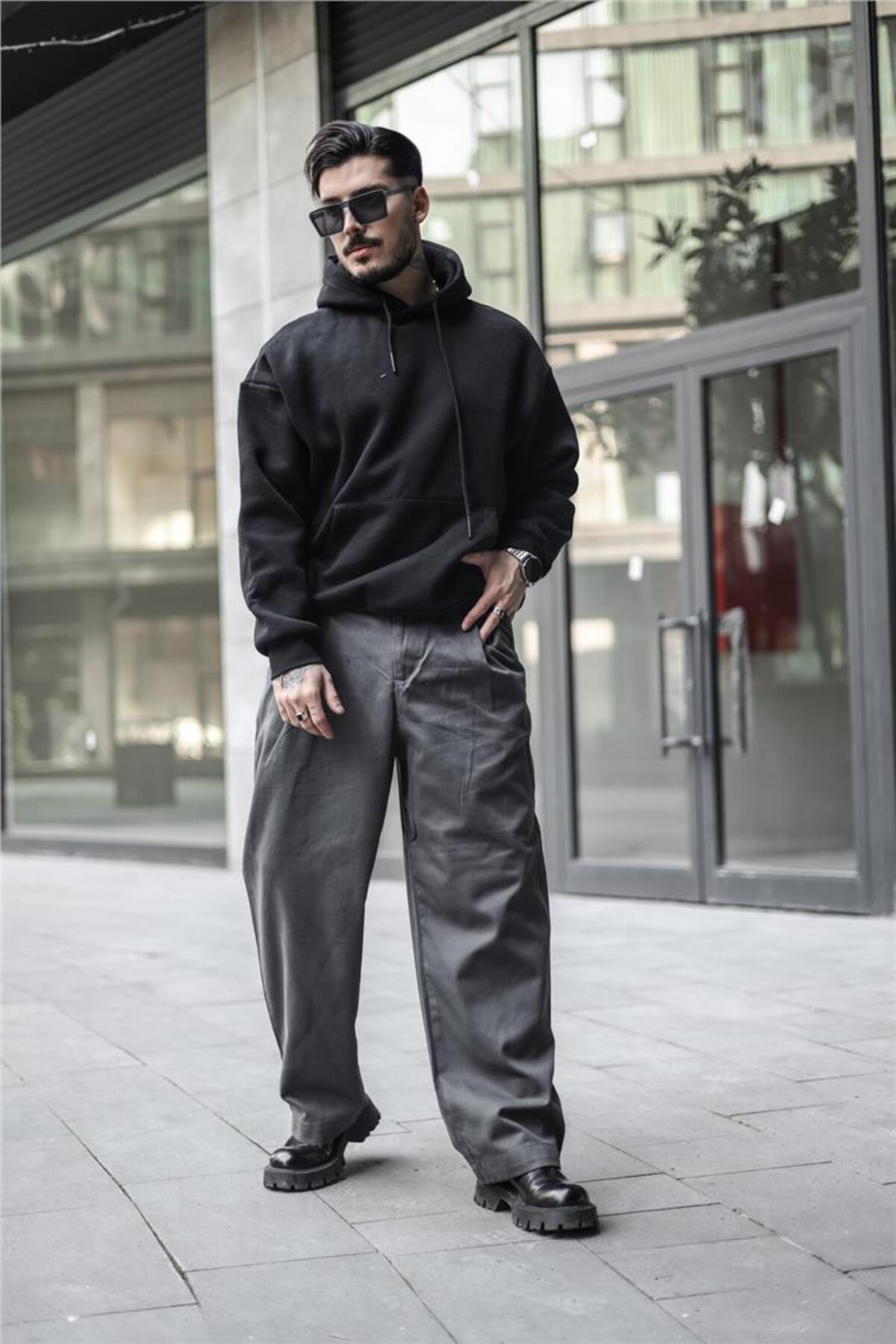 OUTFİT MAN Basic Baggy Jean Füme Fiyatı, Yorumları - Trendyol