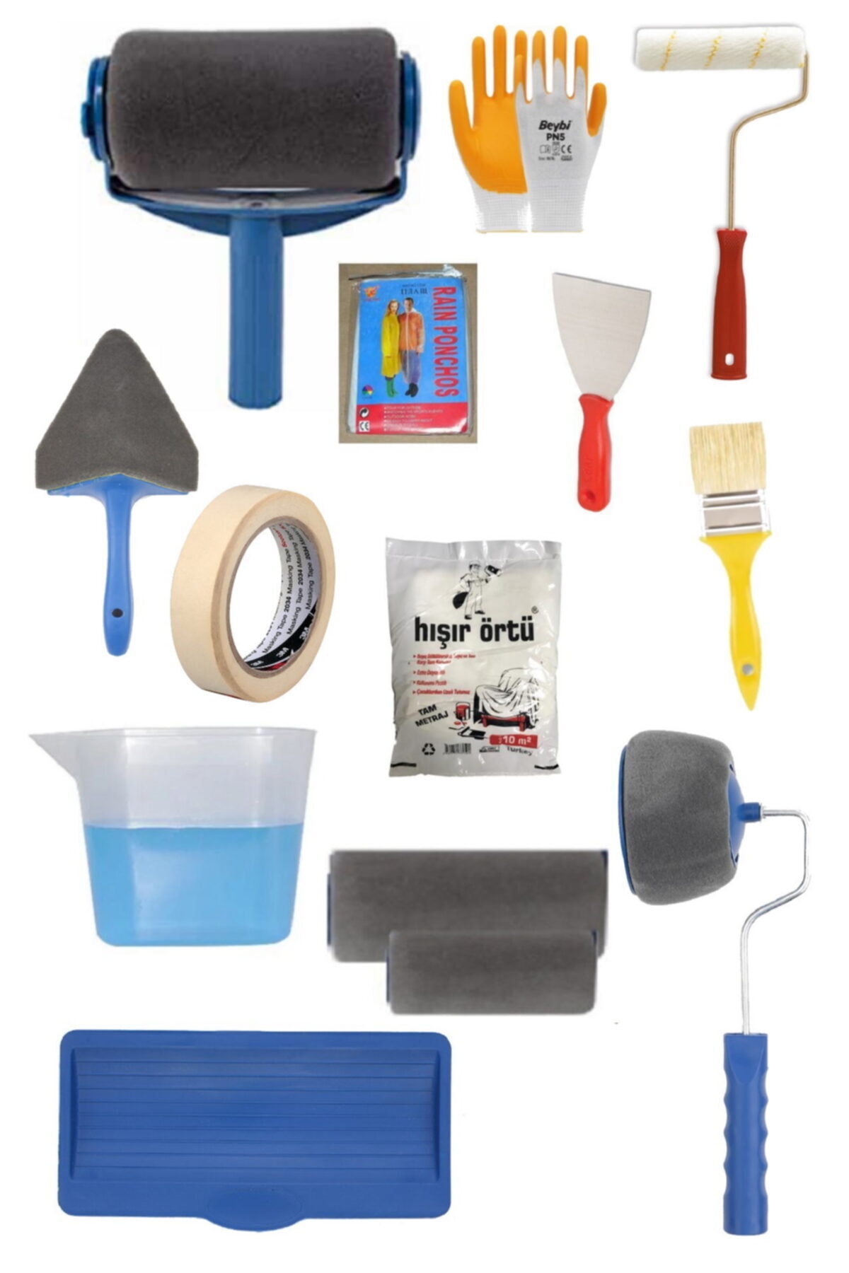 Smart Paint Rulo 14 Lü Ev Ofis Bahçe Rulo Eldiven Parmak Rulo Kesme ...